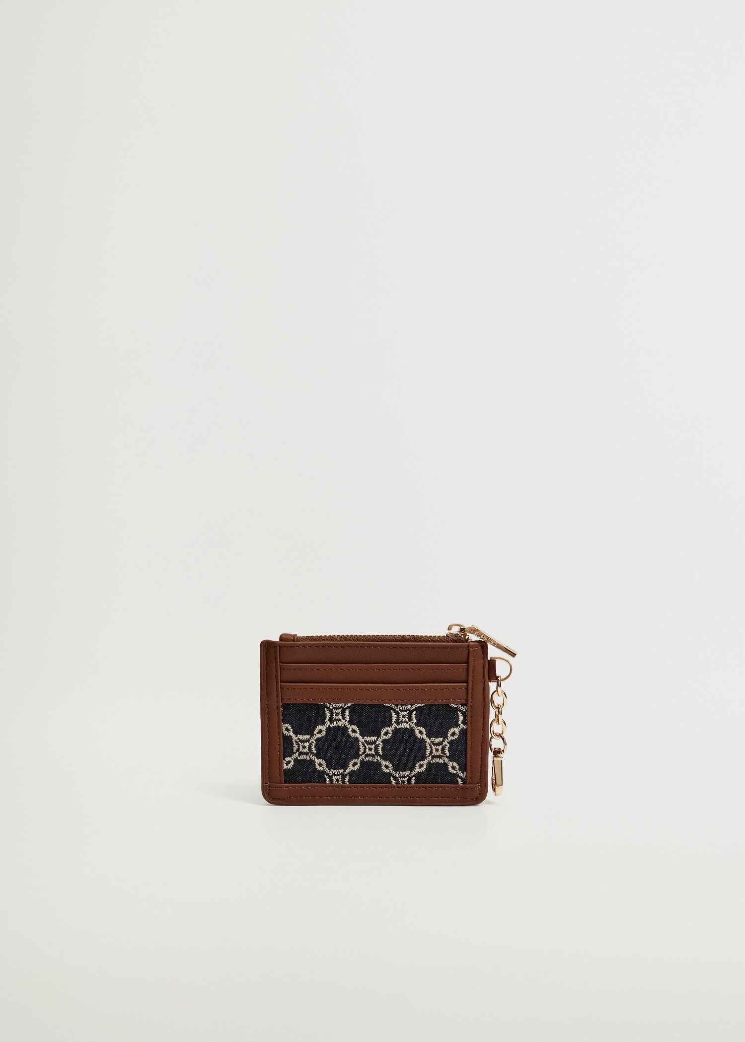 Embroidered chains wallet