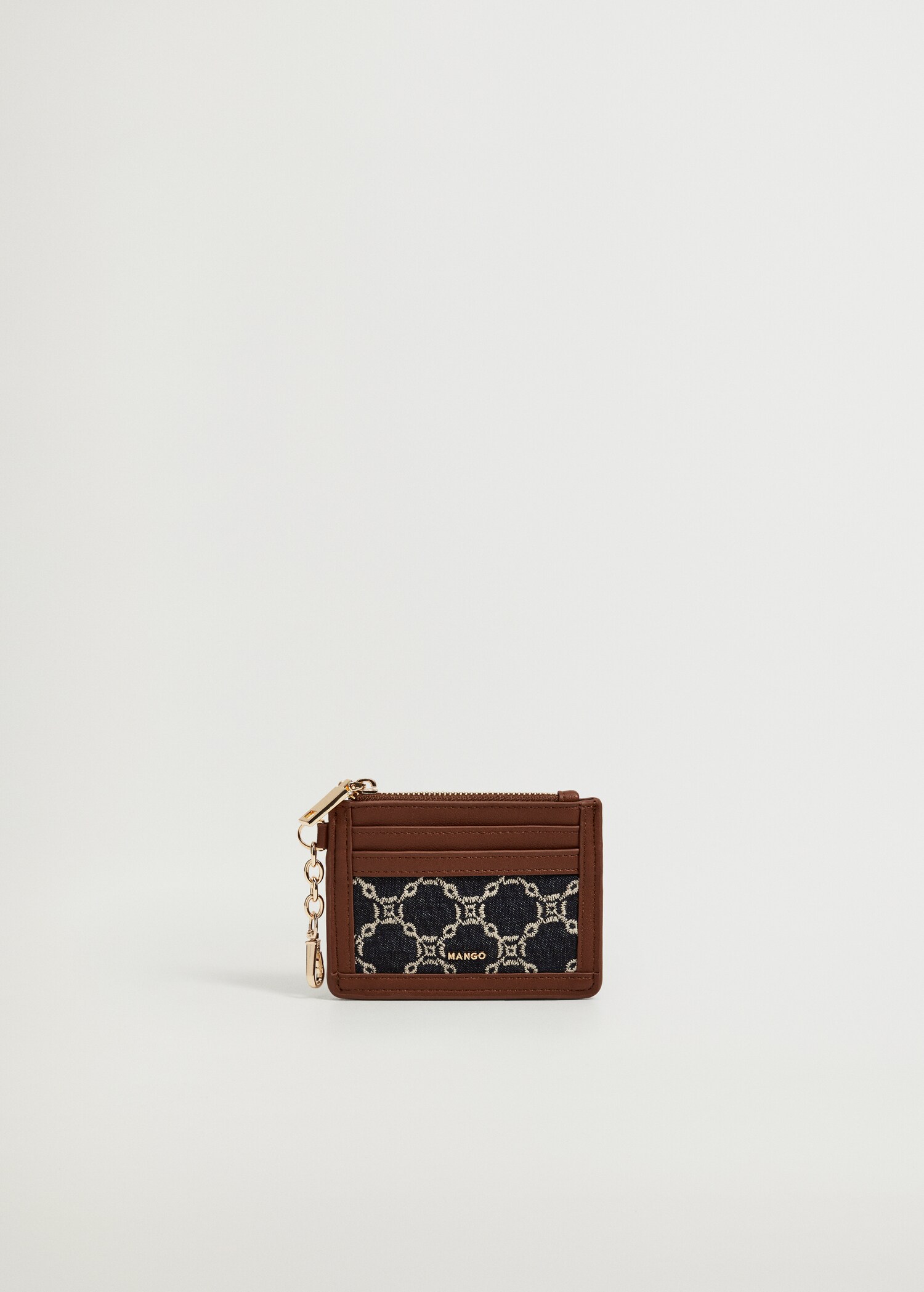 Embroidered chains wallet