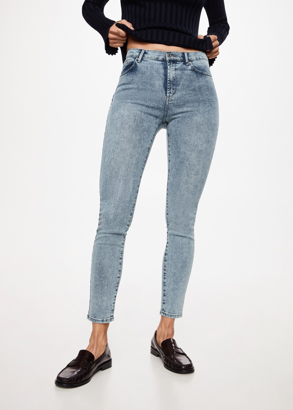 Jeans skinny tiro medio Elsa - Mujer | MANGO OUTLET EE.UU