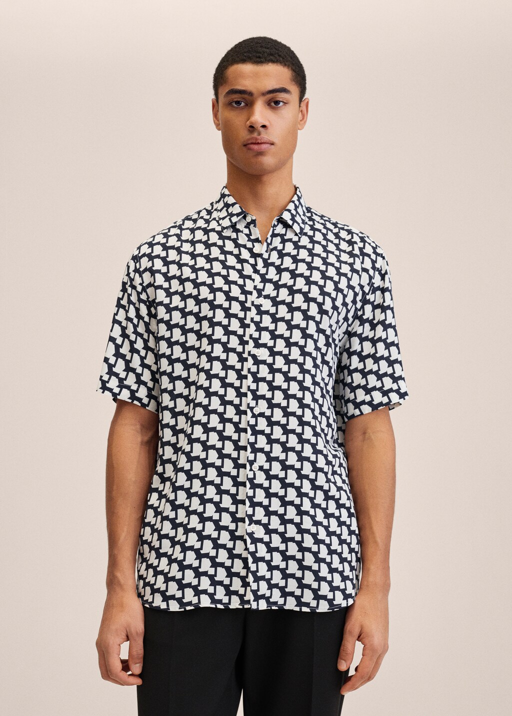 Printed flowy shirt