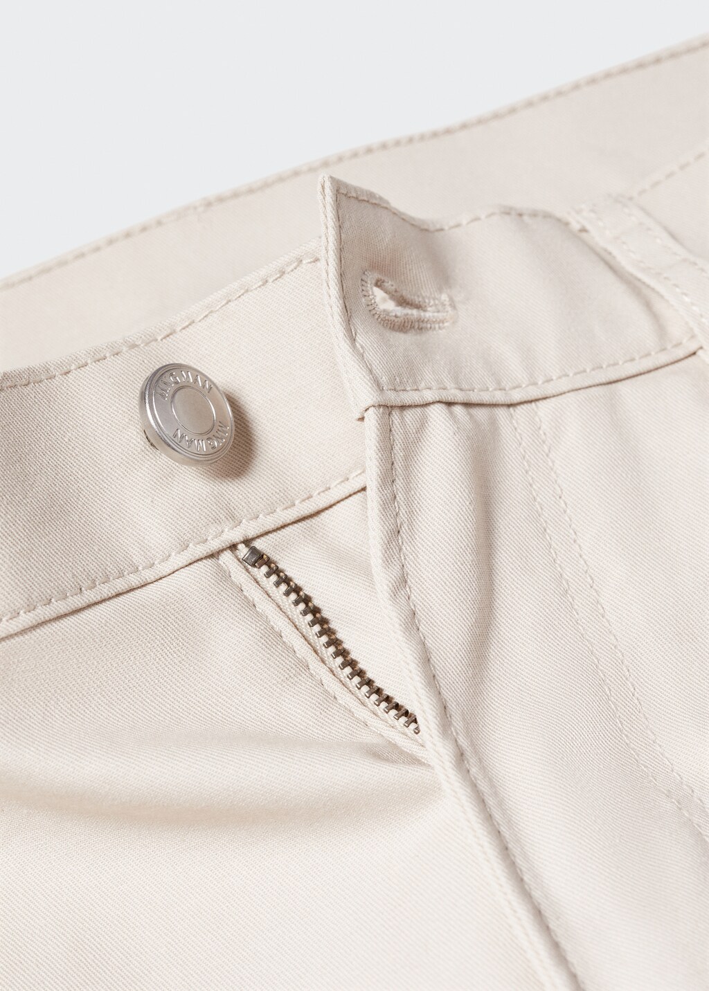 Tapered-fit cotton trousers