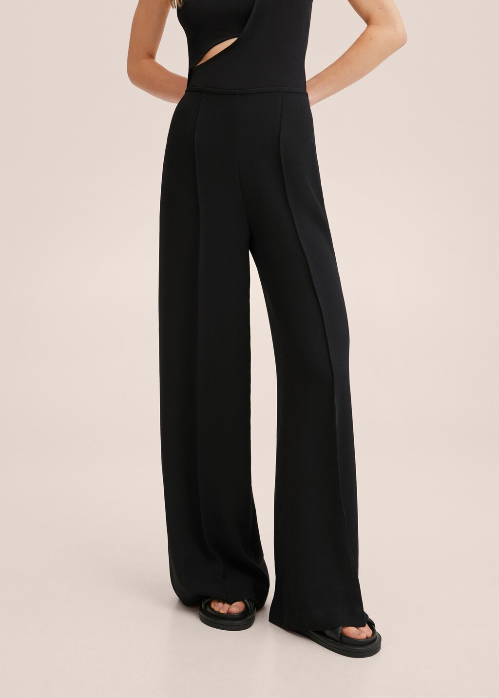 High Waist Palazzo Trousers