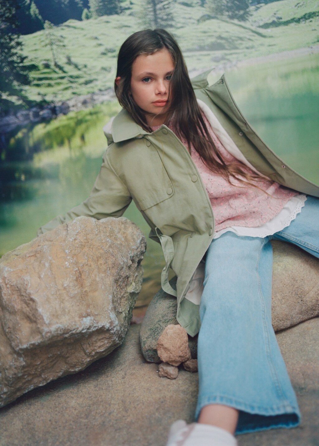 Trenci matlasat cu blană în interior - Fete | MANGO OUTLET Romania