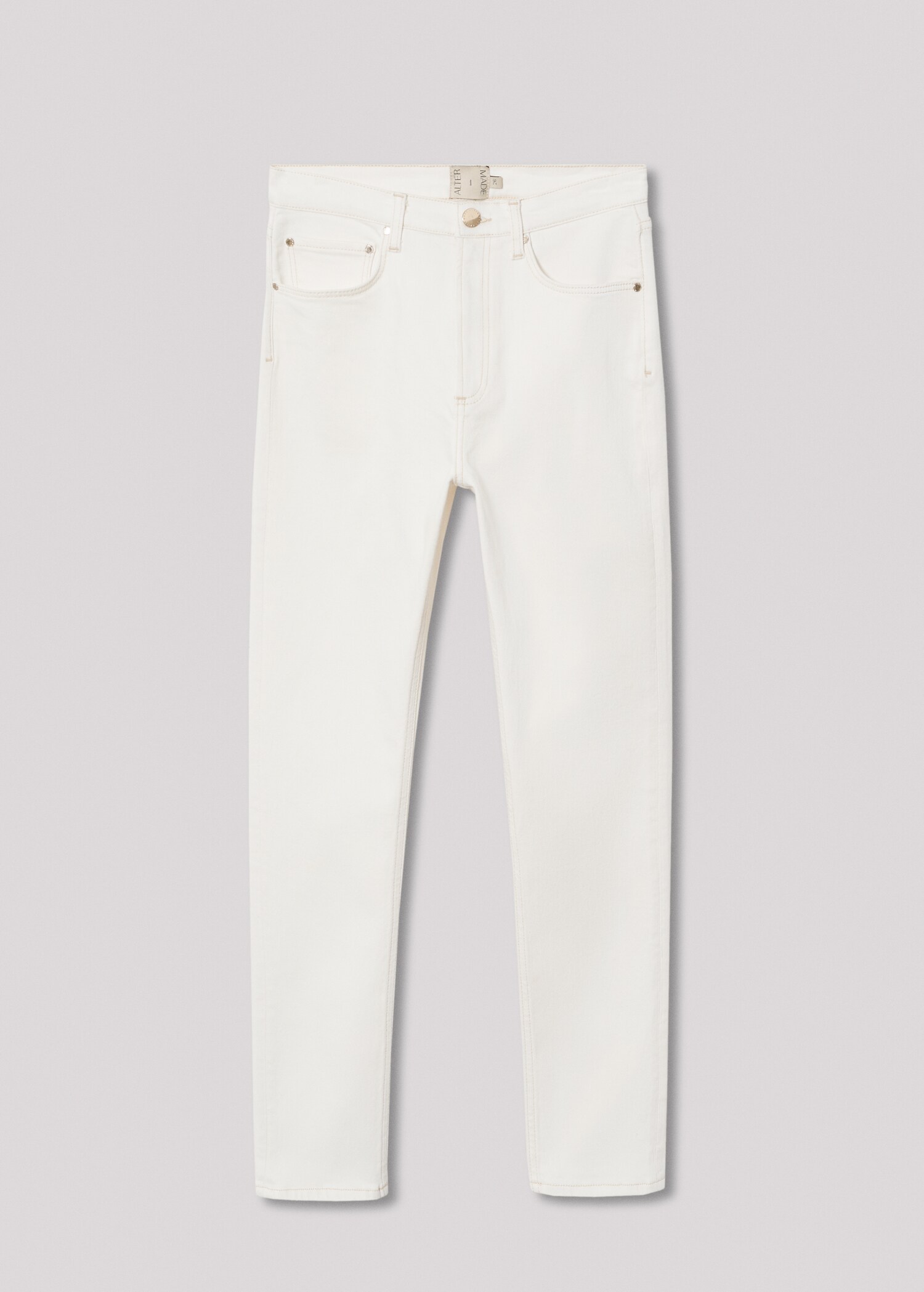 High waist straight jeans