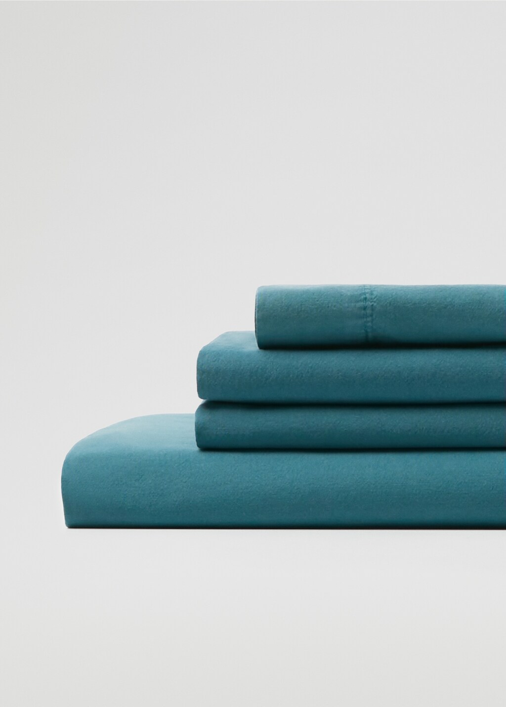 Drap-housse en coton lavé 160x200 cm - Home | MANGO OUTLET France ...