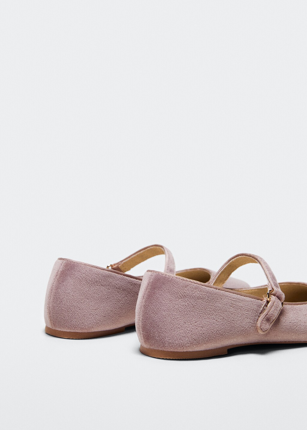 Velvet ballerinas - Girl | MANGO OUTLET USA
