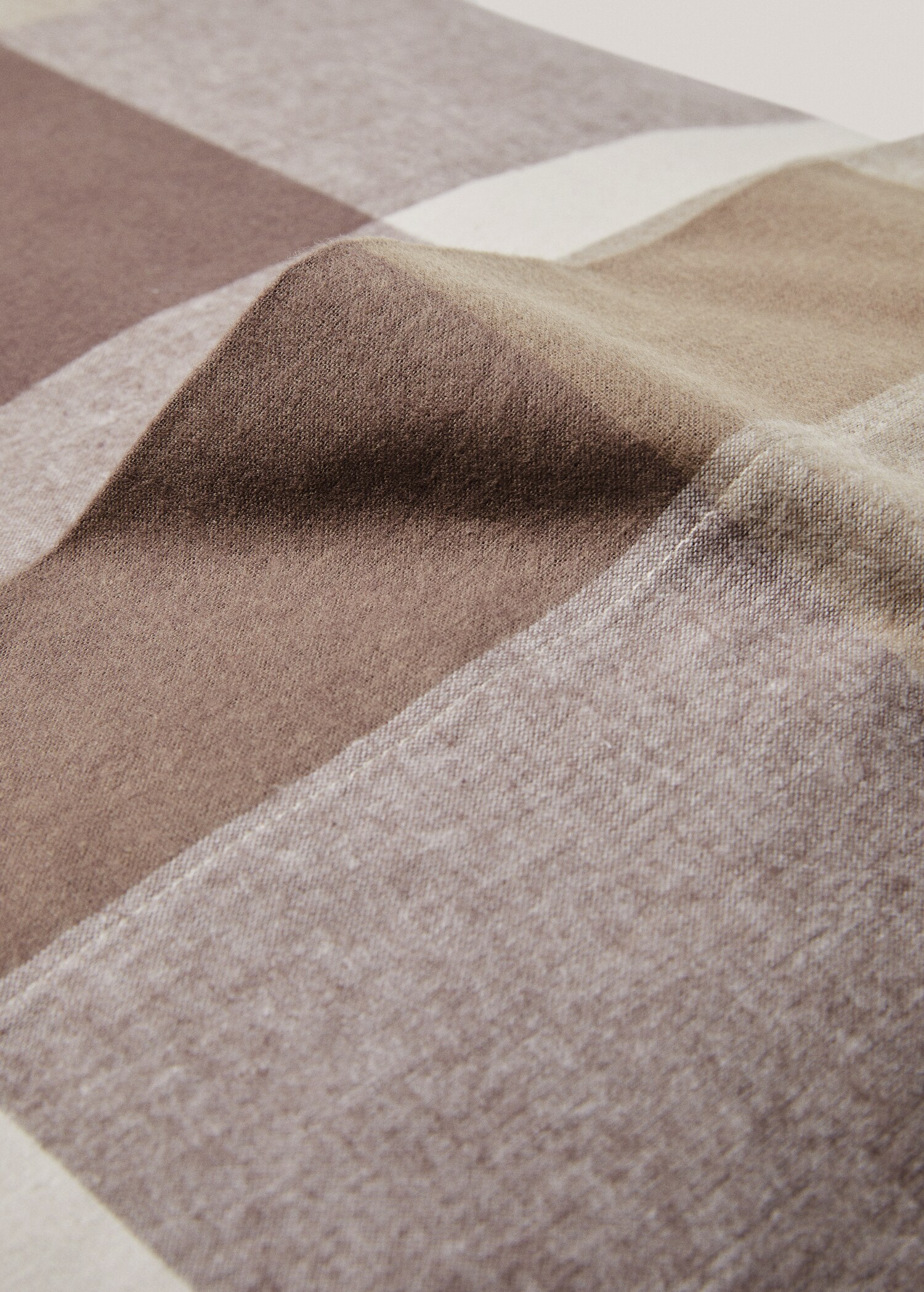 Federa flanella quadri 45x110 cm - Home | MANGO OUTLET Italia