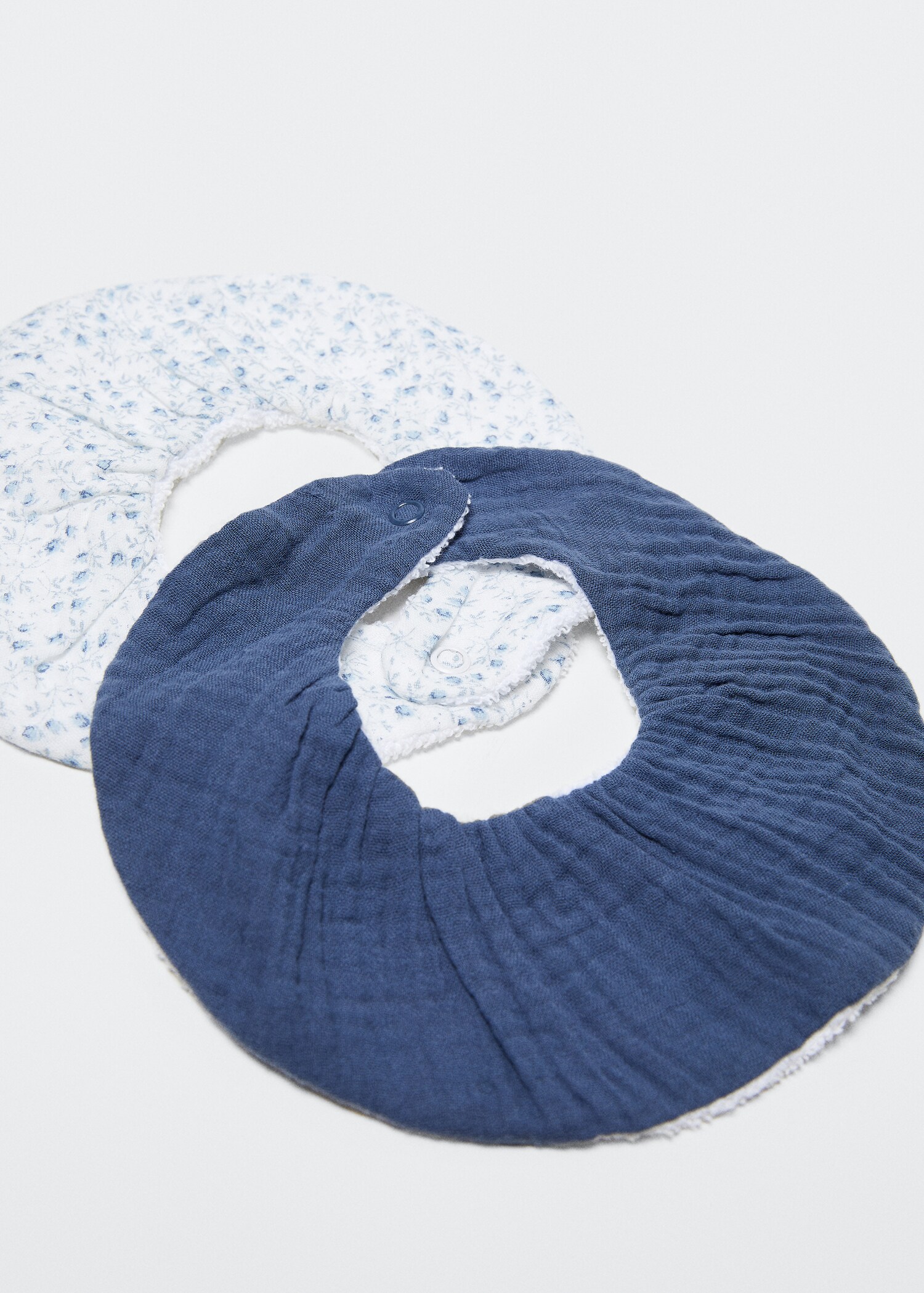 Pack of 2 cotton bibs - Newborn | MANGO OUTLET USA