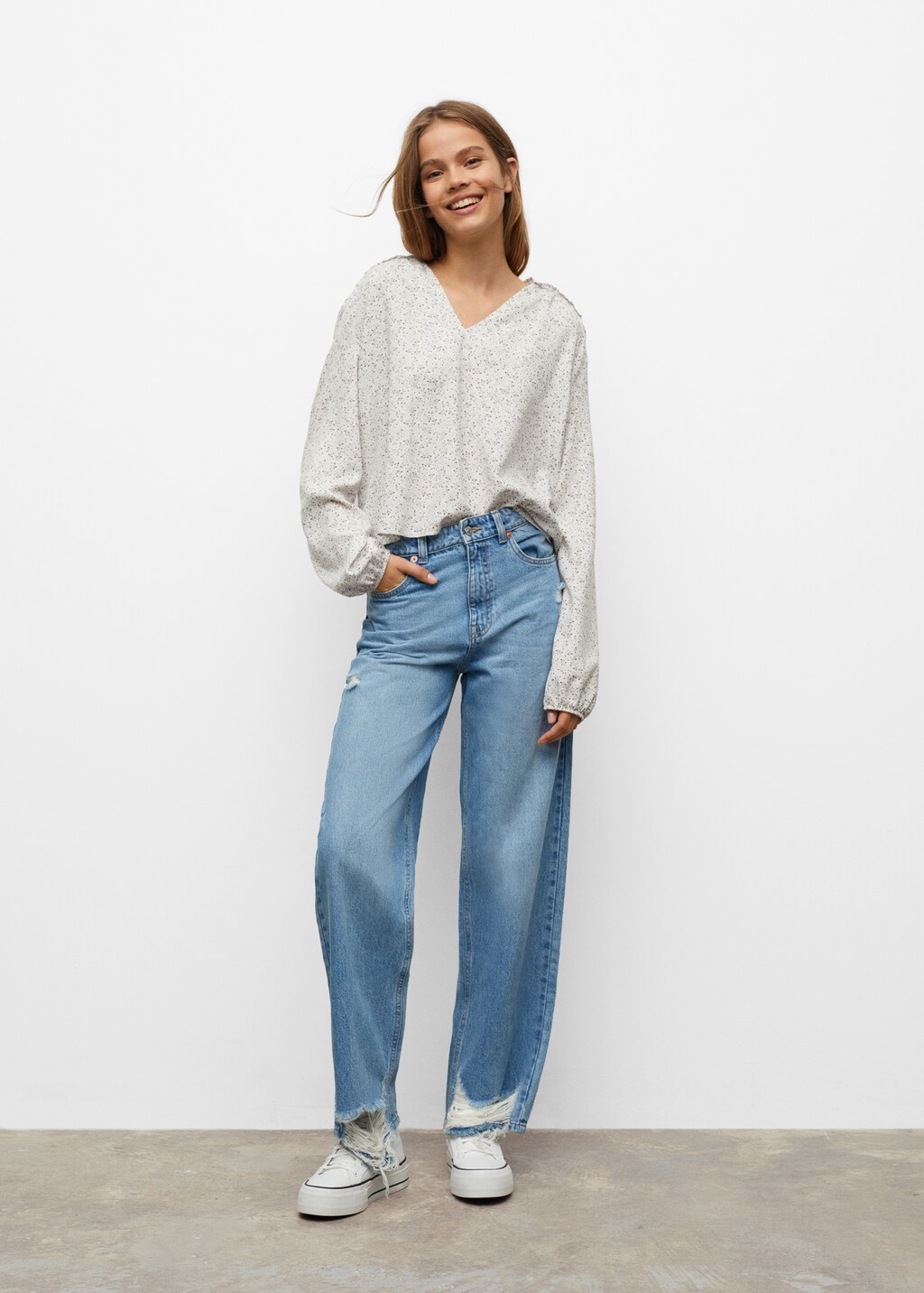 Blusa stampa floreale Blusa stampa floreale