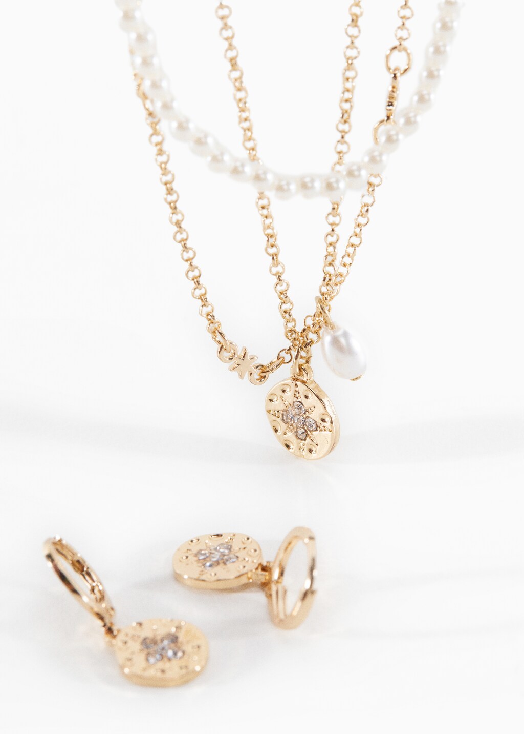 Collier perles combinées - Fille | MANGO OUTLET France métropolitaine