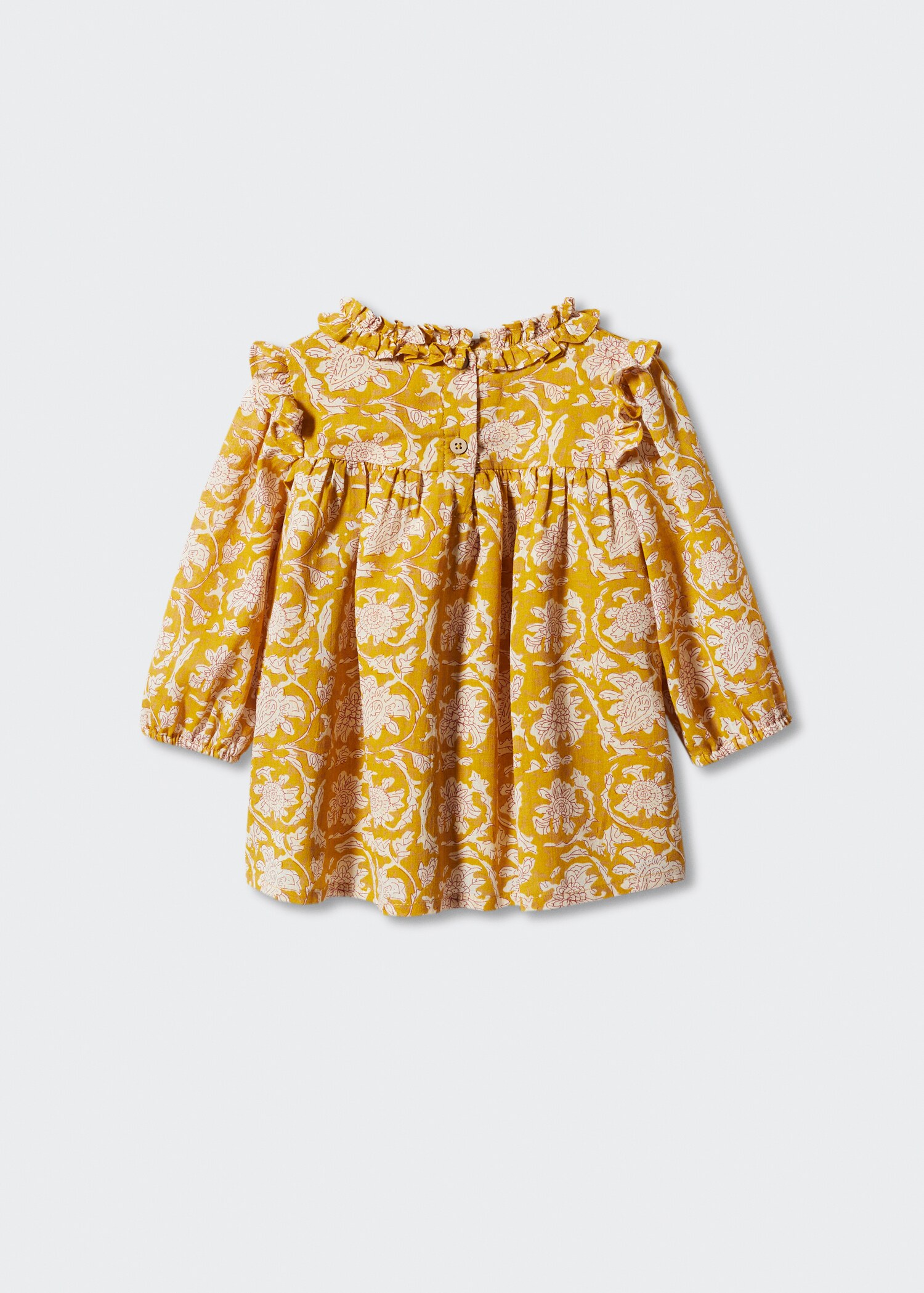 Vestido floral volantes - Bebé niña | MANGO OUTLET EE.UU