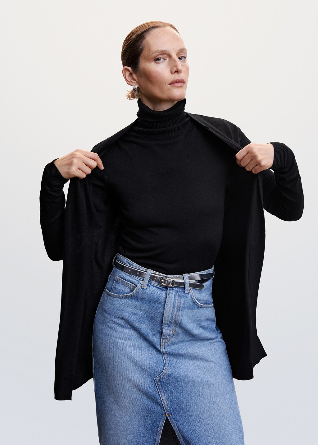 Cardigan de malha fina - Mulher | MANGO OUTLET Portugal