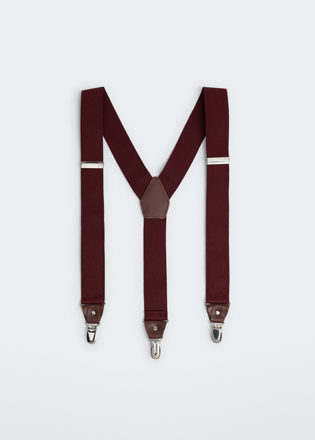 Adjustable elastic straps with leather details Men MANGO OUTLET United Kingdom