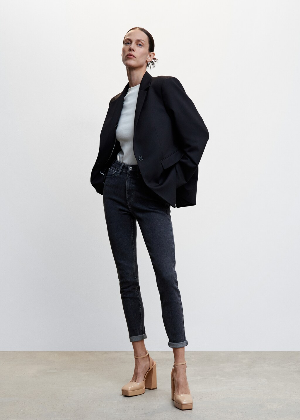 Pantofi cu toc pătrat - Femei | MANGO OUTLET Romania