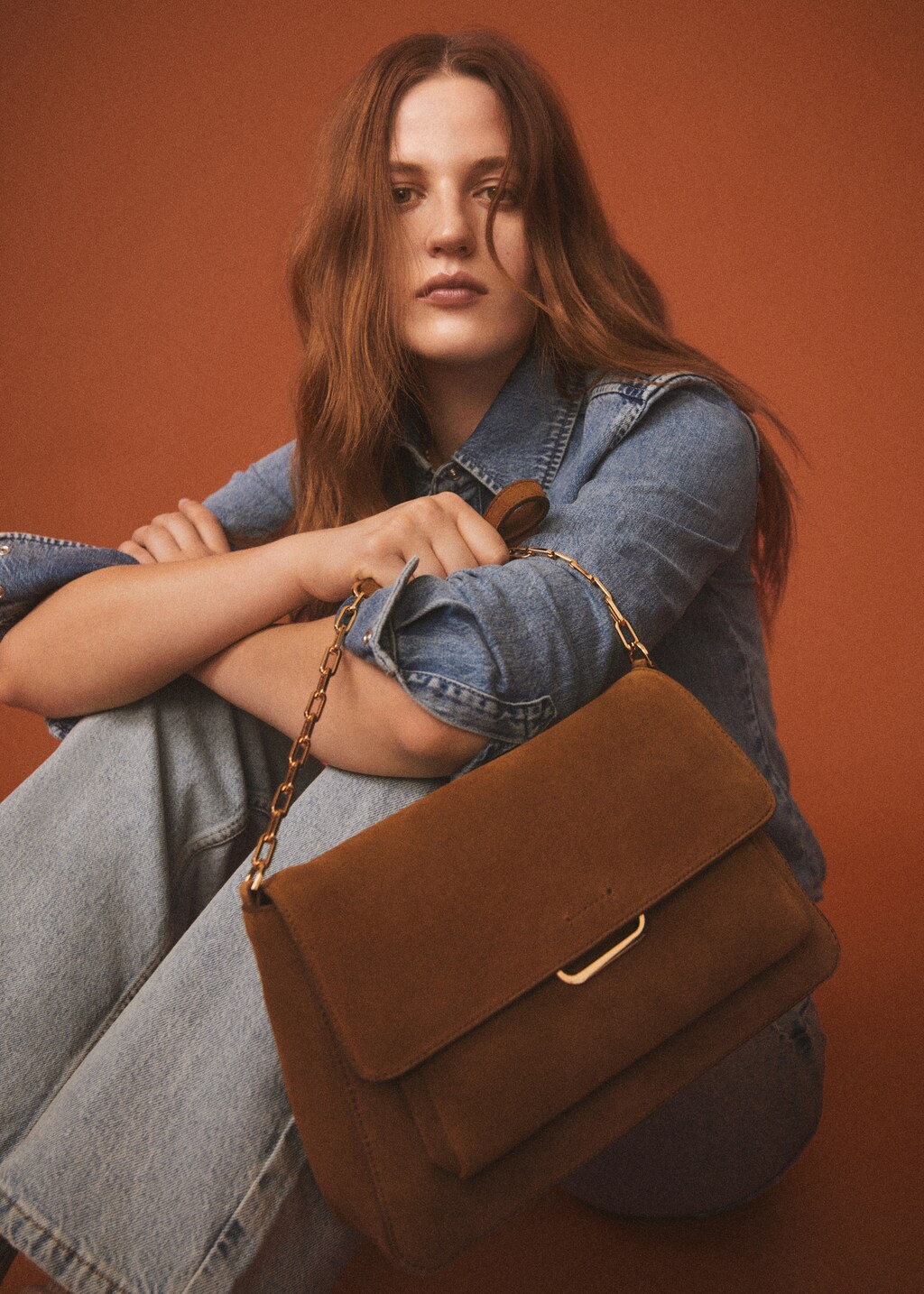 Bolso Piel Solapa Mujer Mango Outlet Eeuu