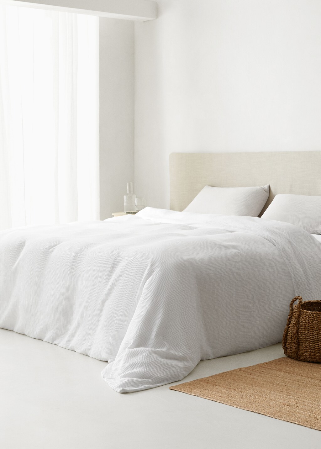 Housse de couette gaze coton lit 135/140 cm - Home | MANGO OUTLET ...