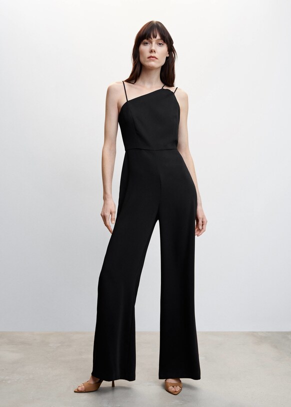 Asymmetric Long Jumpsuit Women Mango Outlet Usa