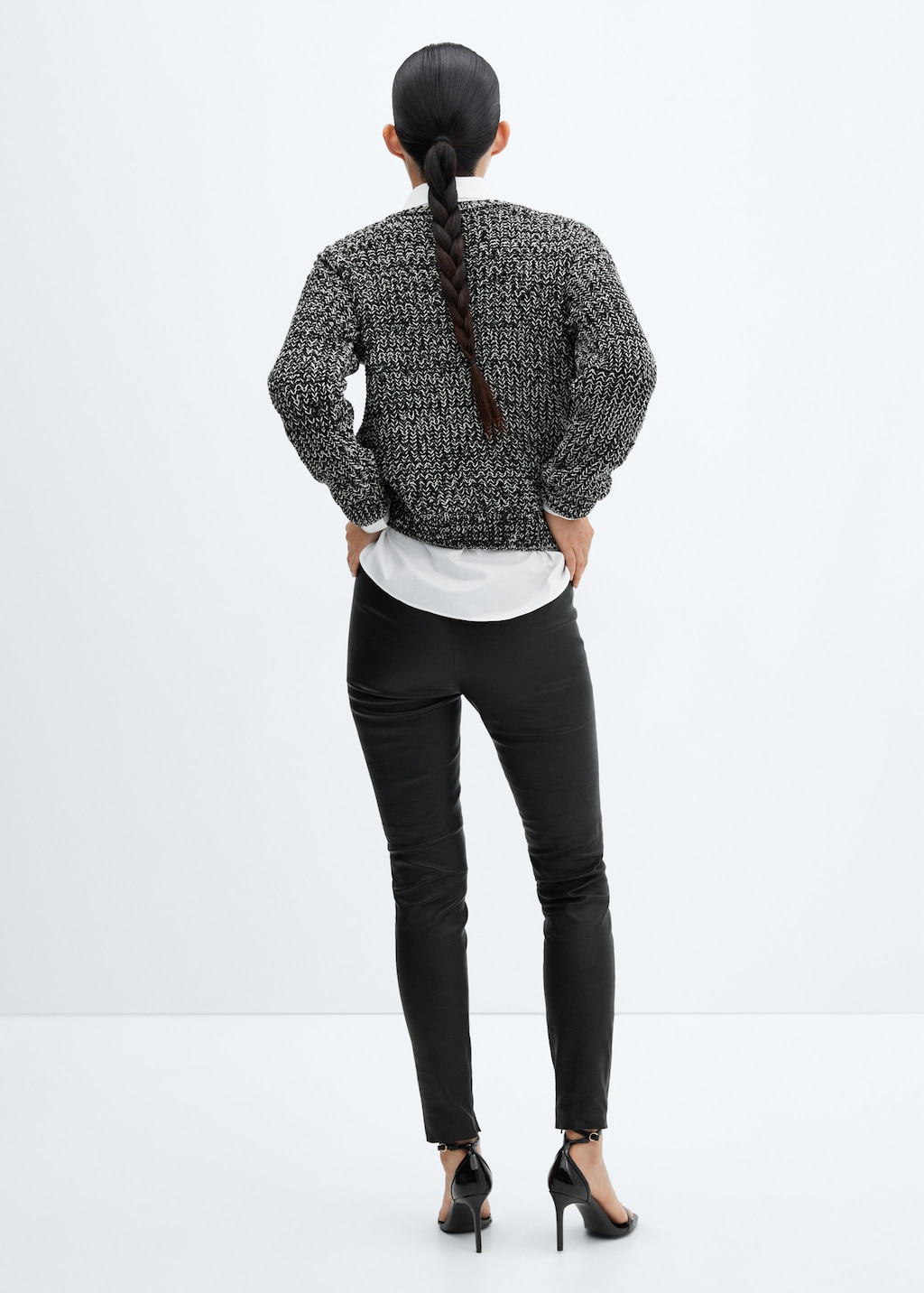 Mottled round-neck sweater - Women | MANGO OUTLET USA Mottled round-neck sweater - Women | MANGO OUTLET USA