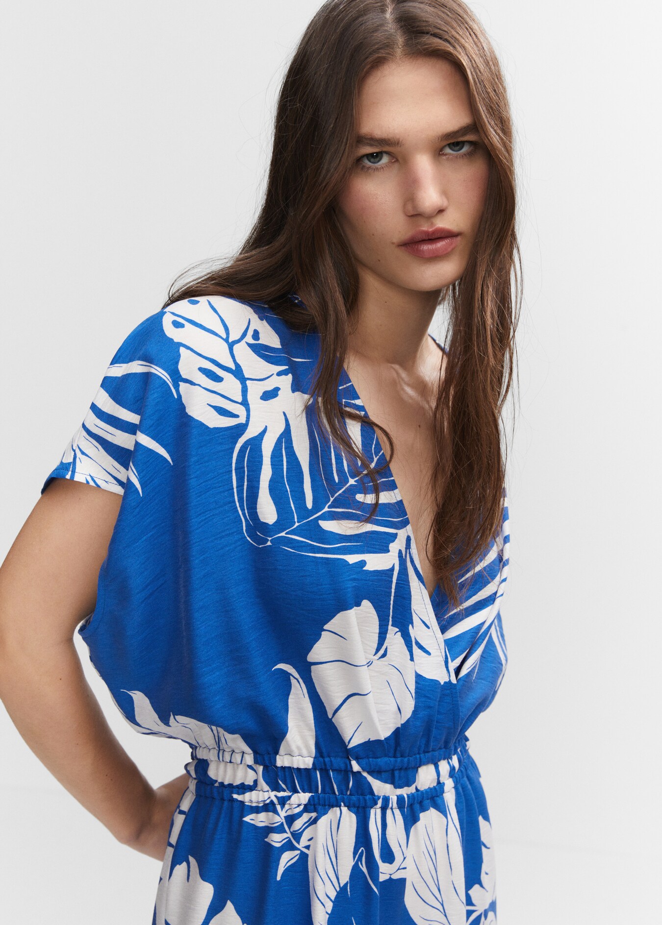 Tropical print jumpsuit - Women | MANGO OUTLET USA