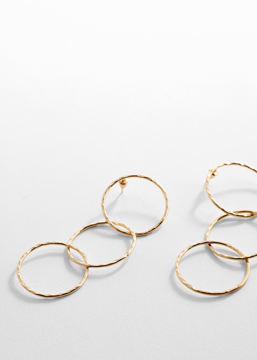 Long circle earrings