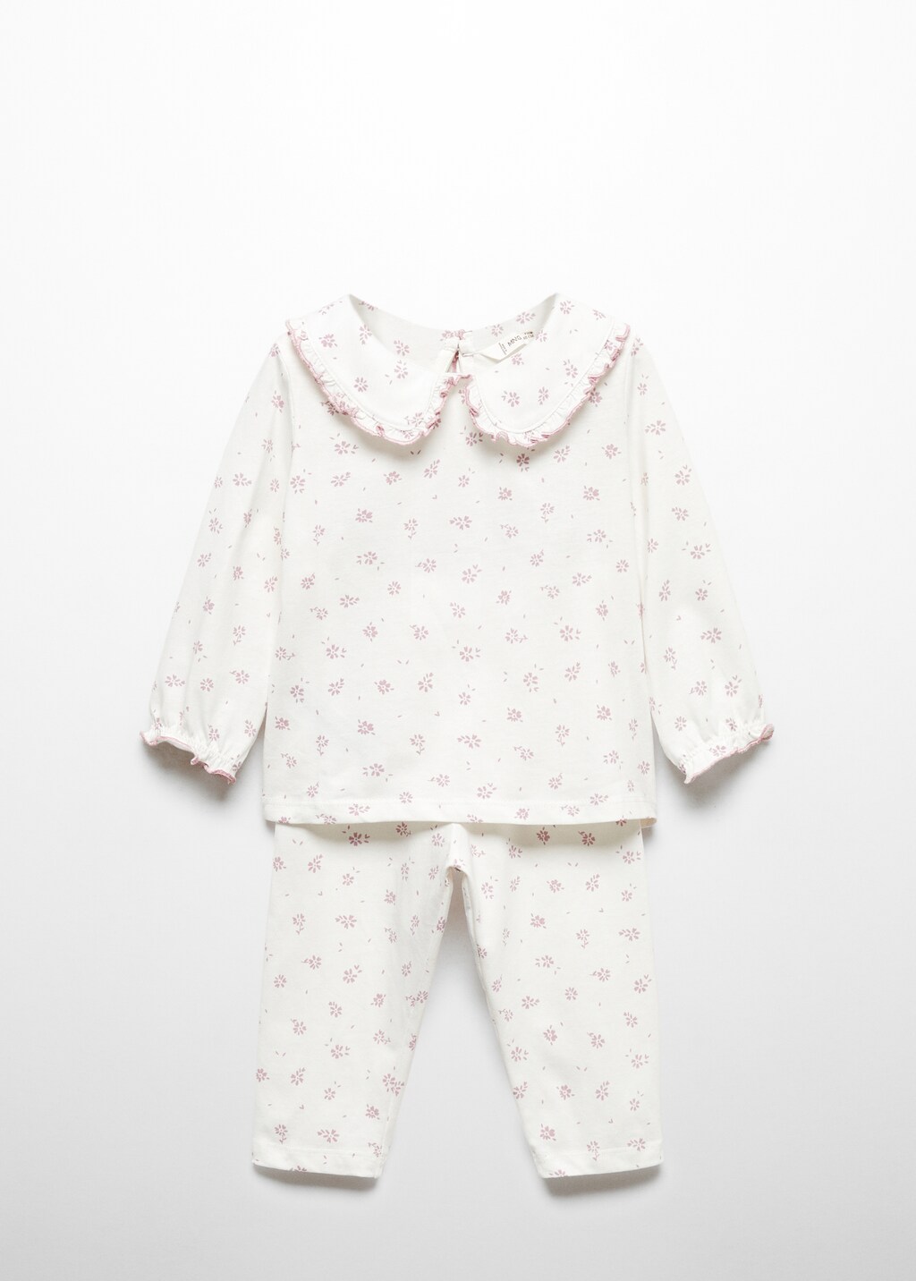 Langer, bedruckter Pyjama - Mädchen | MANGO OUTLET Deutschland