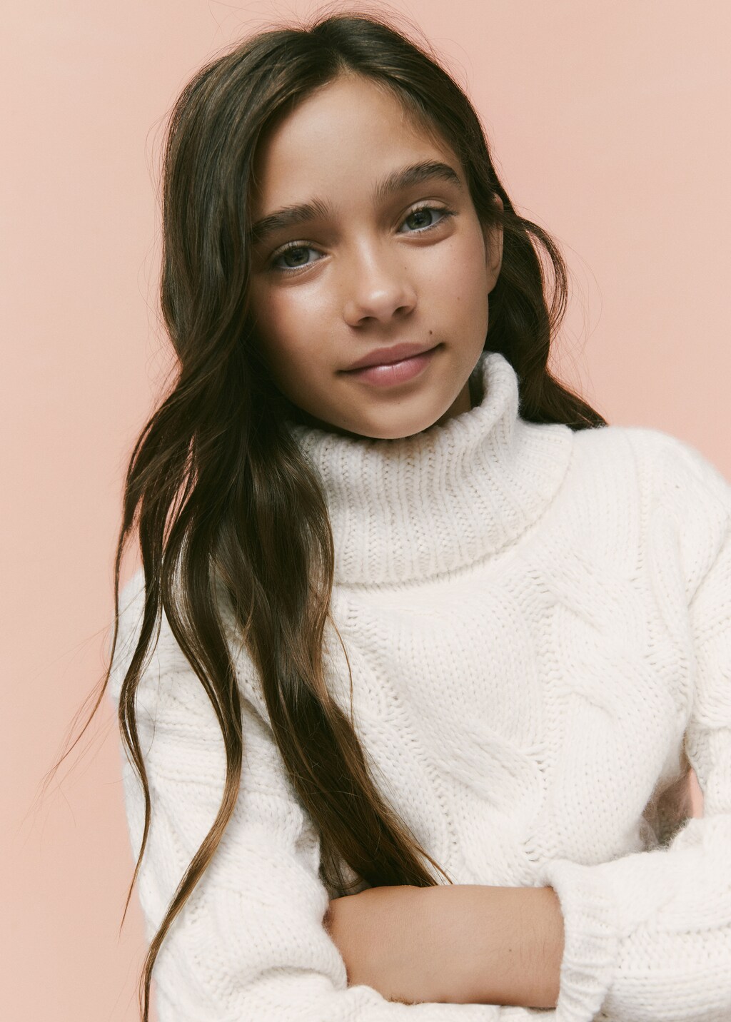 Turtleneck knit sweater