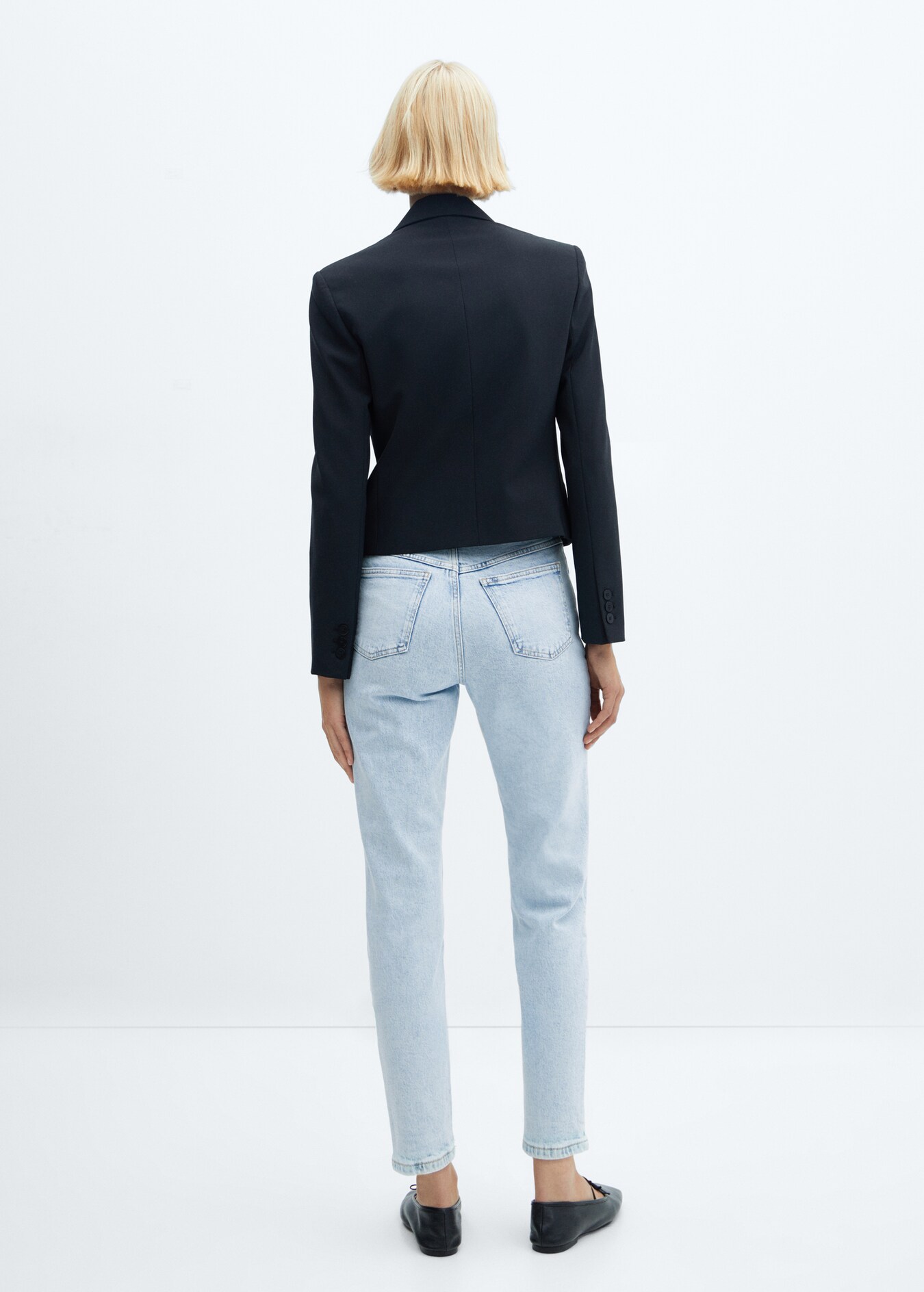 Newmom comfort high-rise jeans - Women | MANGO OUTLET USA