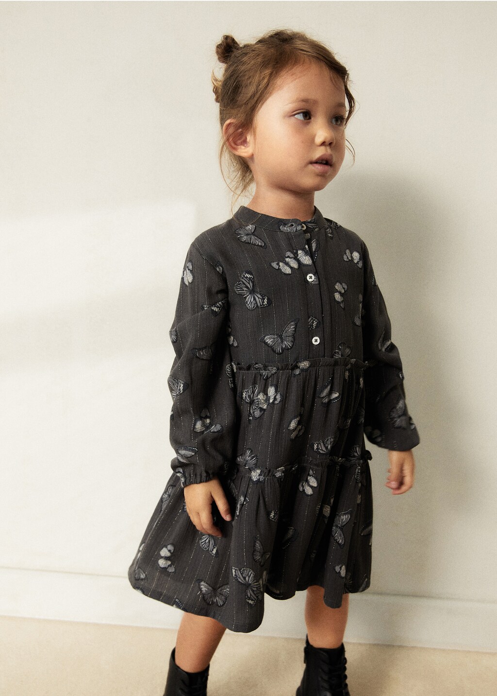 Robe en imprimé papillons - Fille | MANGO OUTLET France métropolitaine