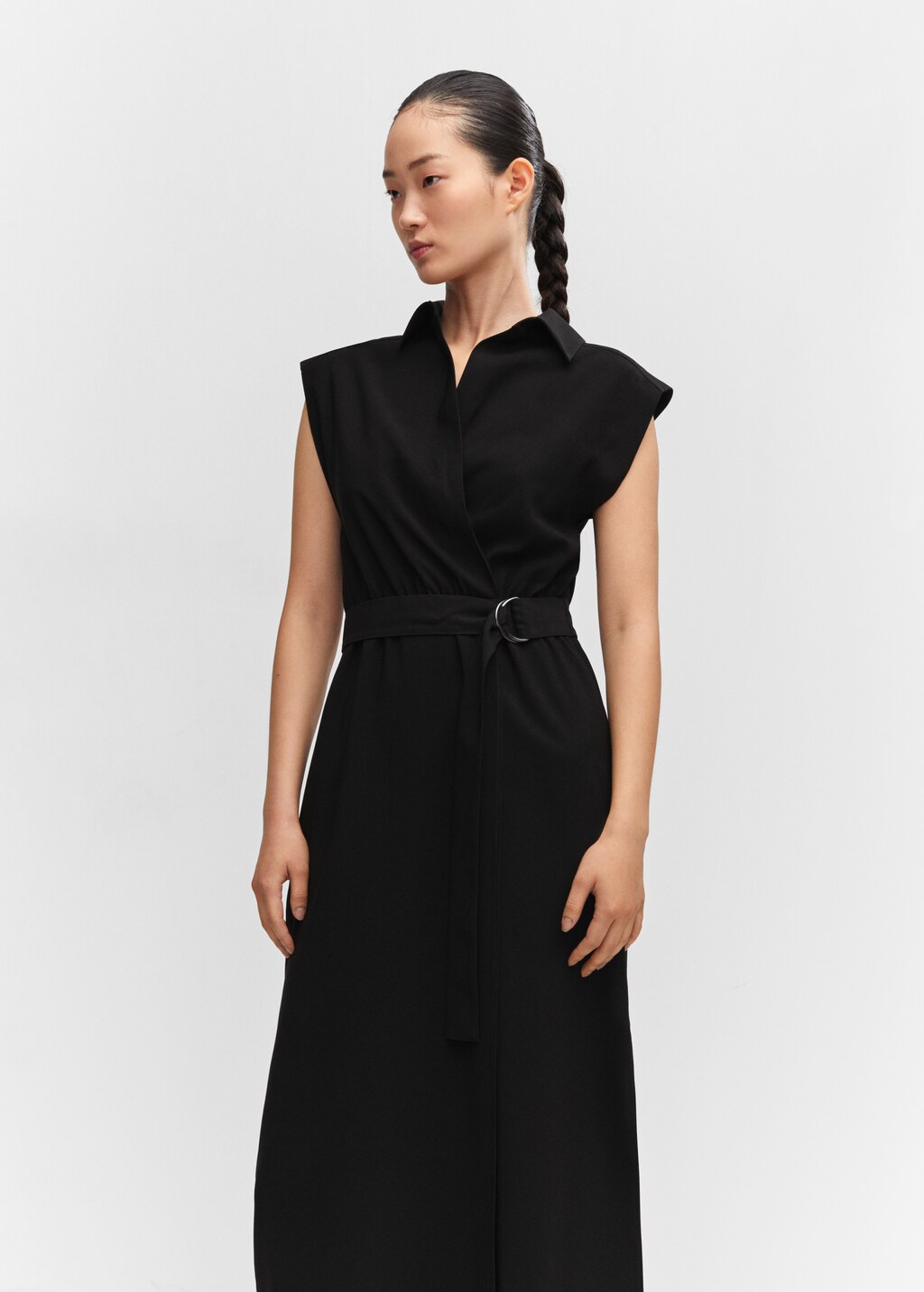 Belt shirt dress - Woman | MANGO OUTLET Croatia
