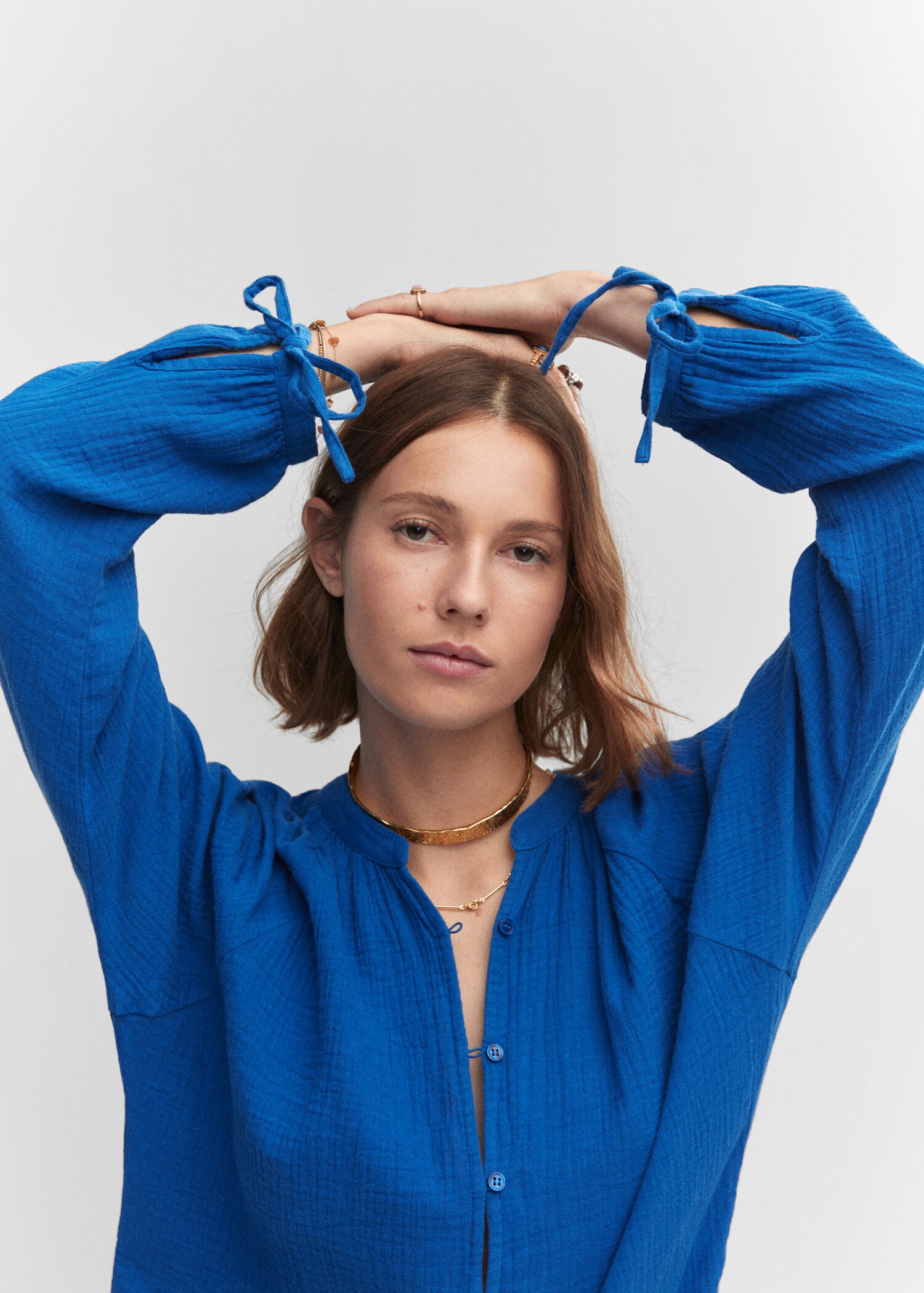 Short jumpsuit with buttons - Women | MANGO OUTLET USA