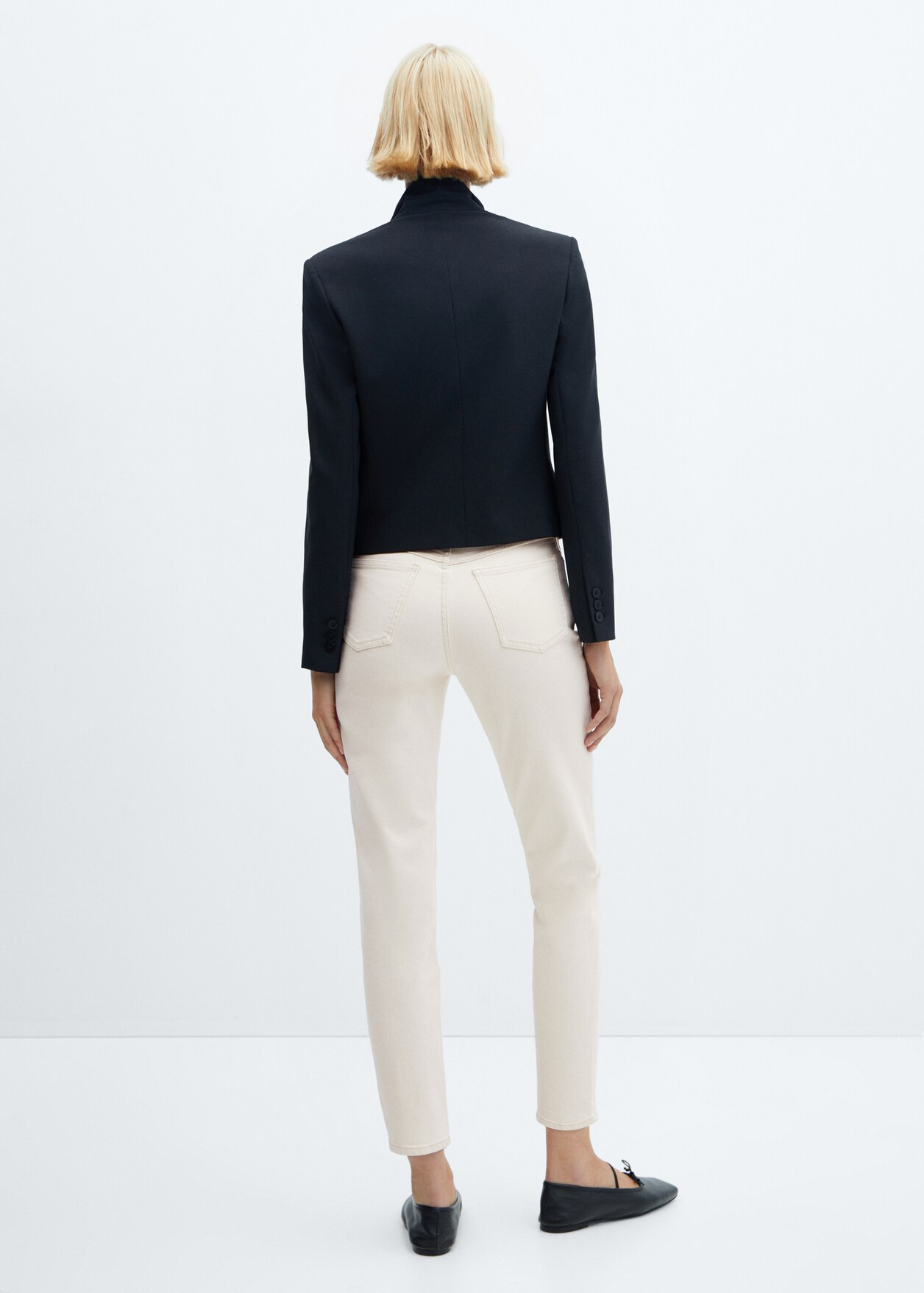 Newmom comfort high-rise jeans - Women | MANGO OUTLET USA