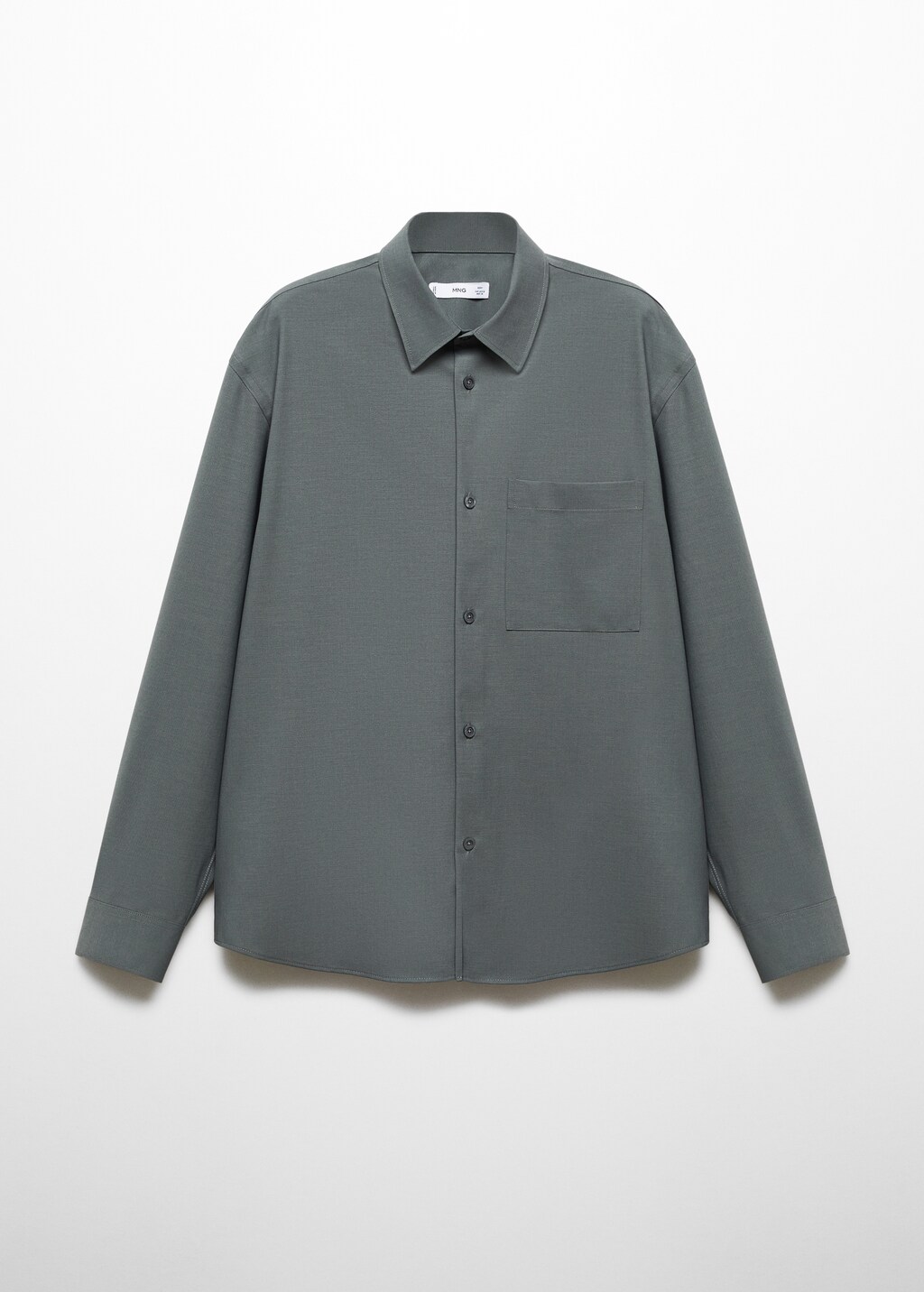 Oversized wool-blend overshirt - Men | MANGO OUTLET USA Oversized wool-blend overshirt - Men | MANGO OUTLET USA
