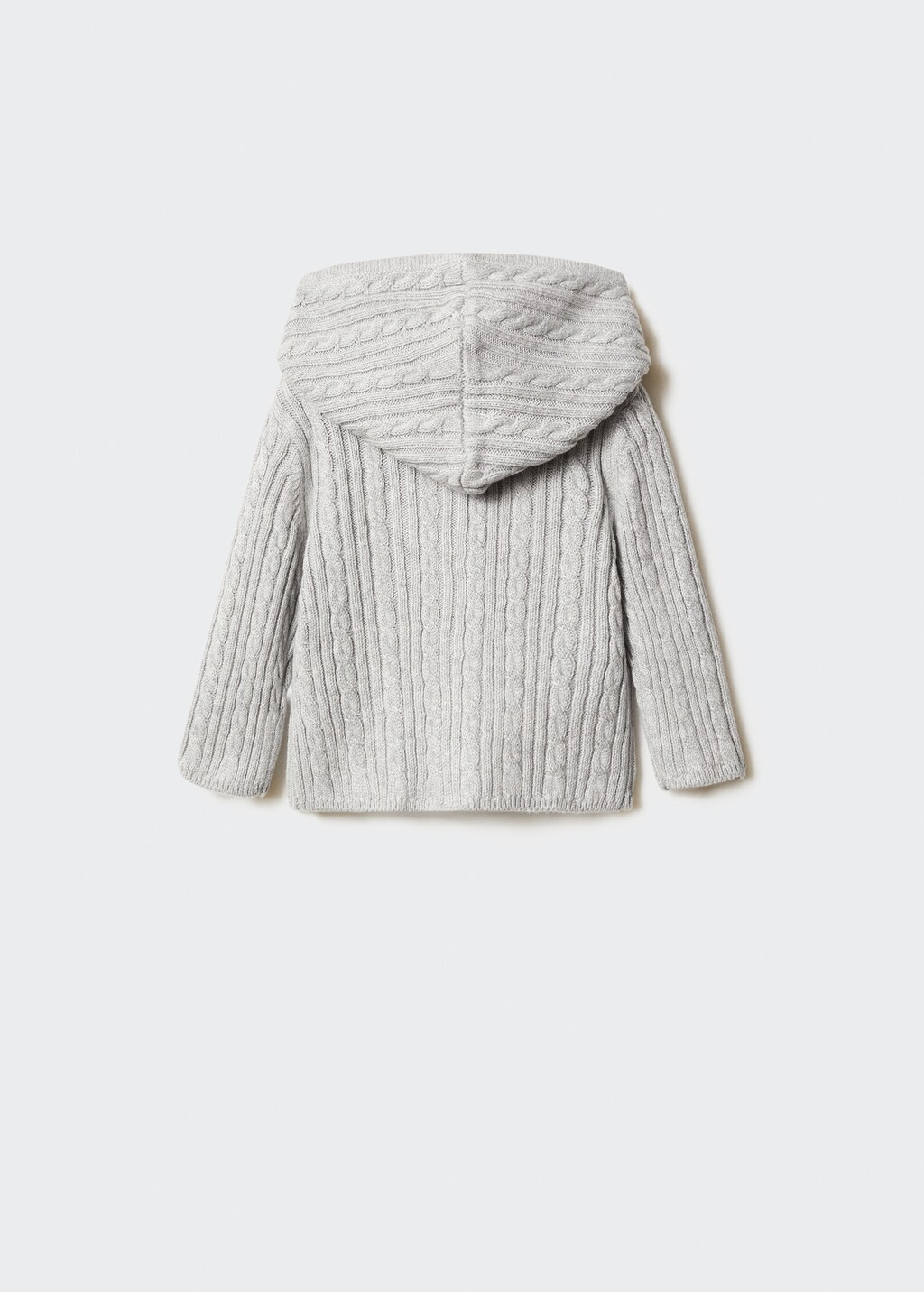 Knitted braided cardigan - Girls | MANGO OUTLET USA