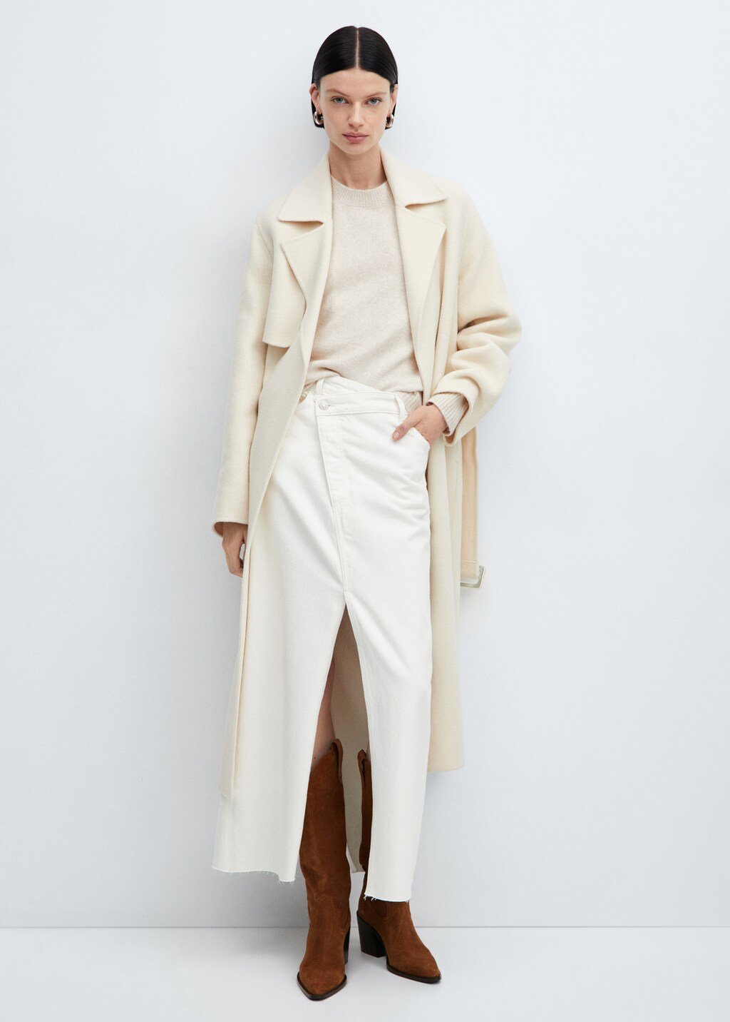 Suede cowboy boots - Women | MANGO OUTLET USA