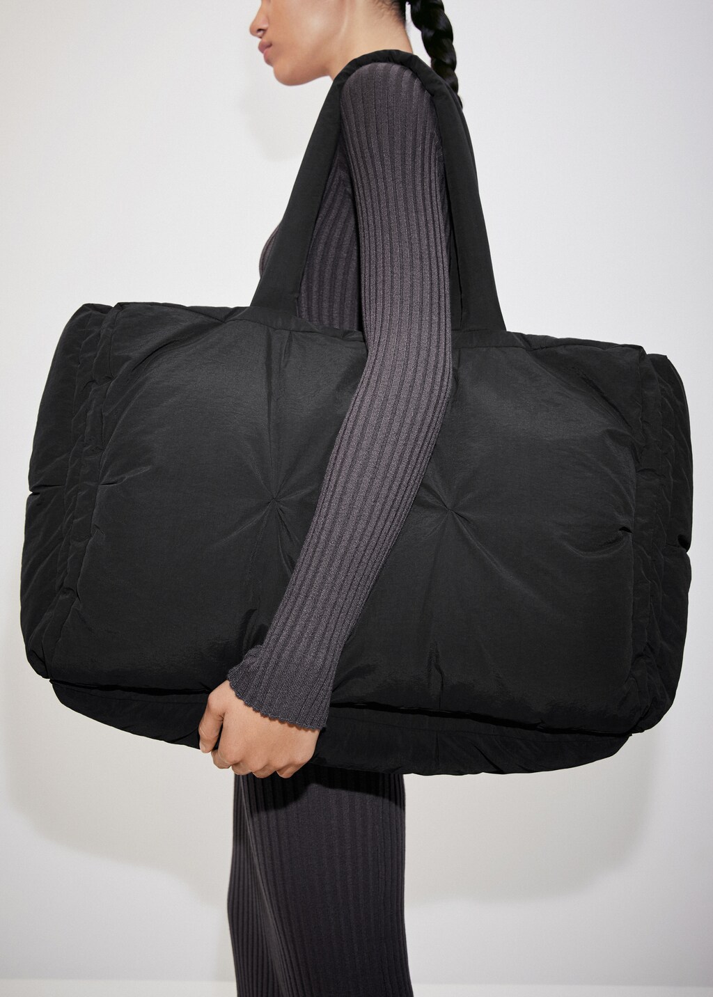 Quilted shopper bag - Women | MANGO OUTLET USA