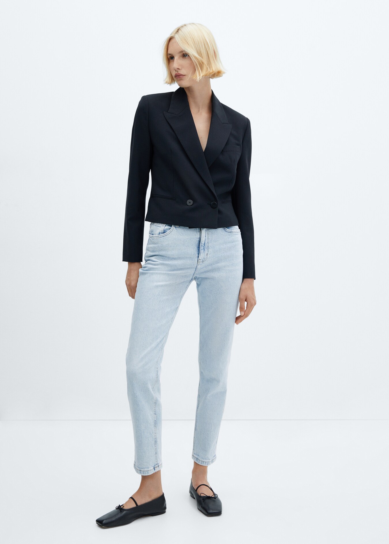 Newmom comfort high-rise jeans - Women | MANGO OUTLET USA