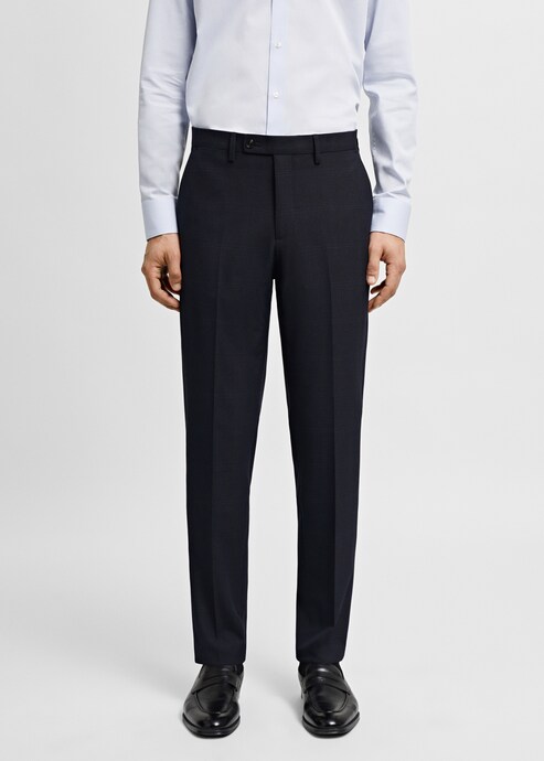 Stretch fabric super slim-fit suit trousers - Men | MANGO OUTLET Finland