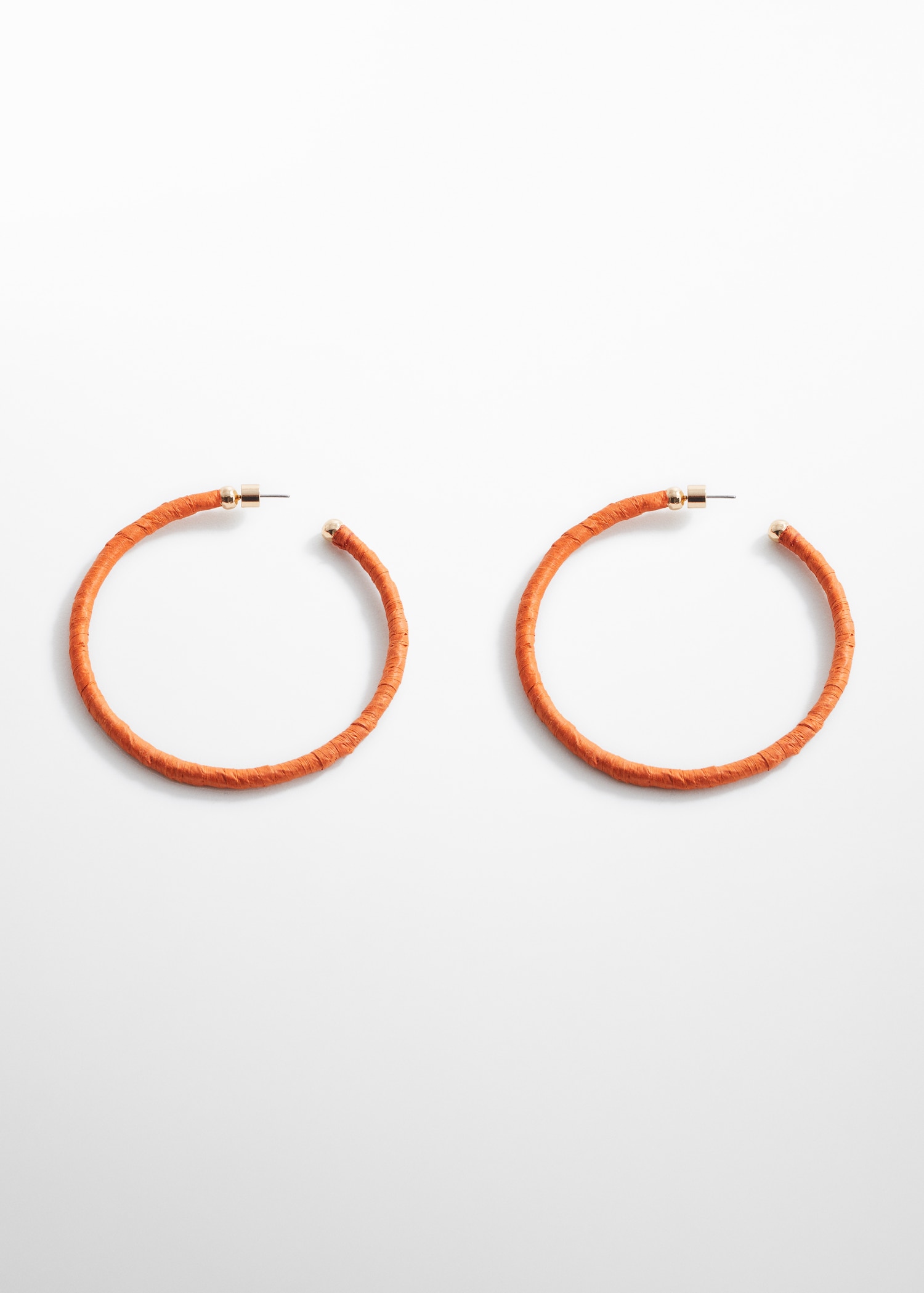 Raffia hoop earrings - Women | MANGO OUTLET USA Raffia hoop earrings - Women | MANGO OUTLET USA