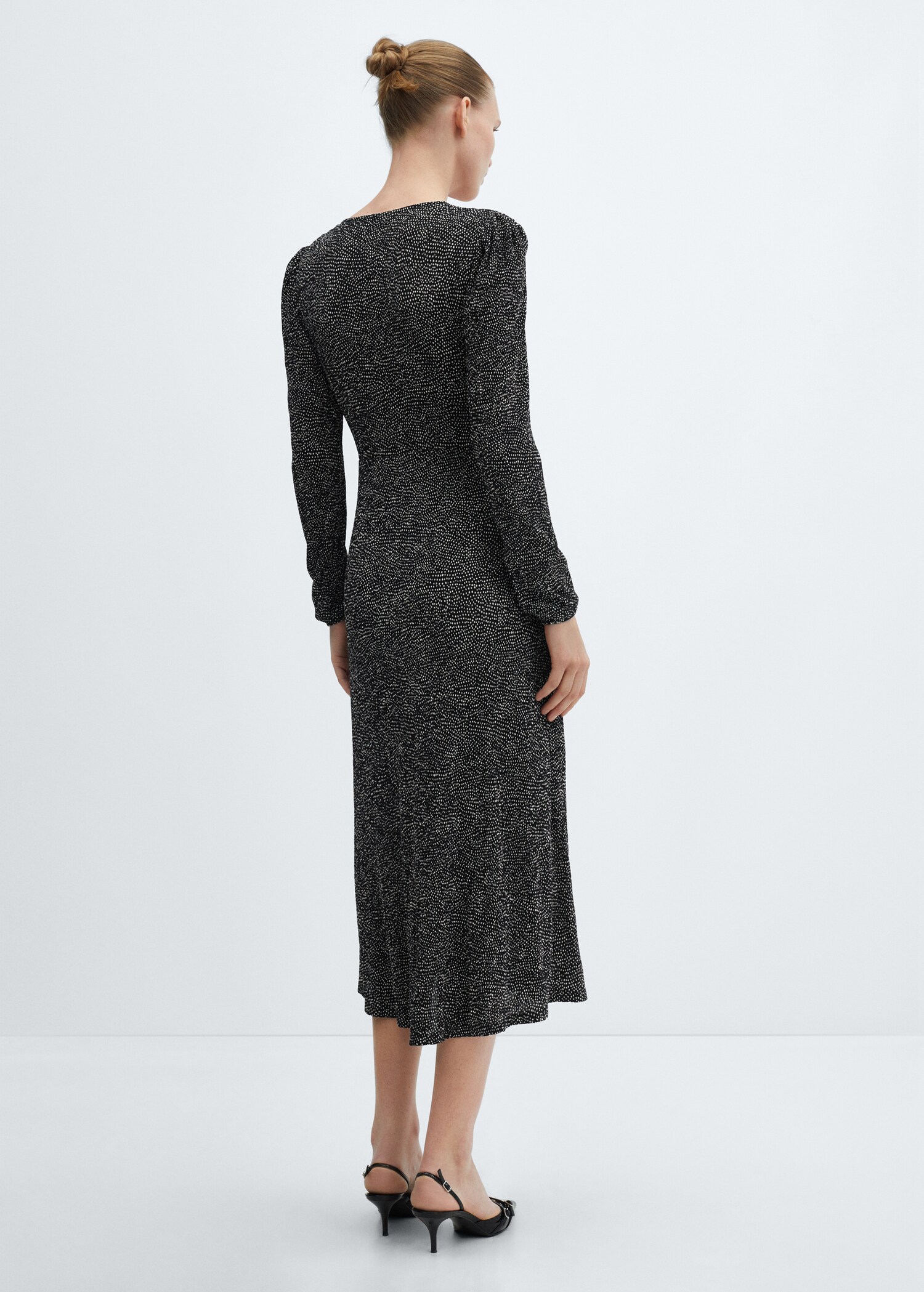 Printed bow dress - Women | MANGO OUTLET Greece