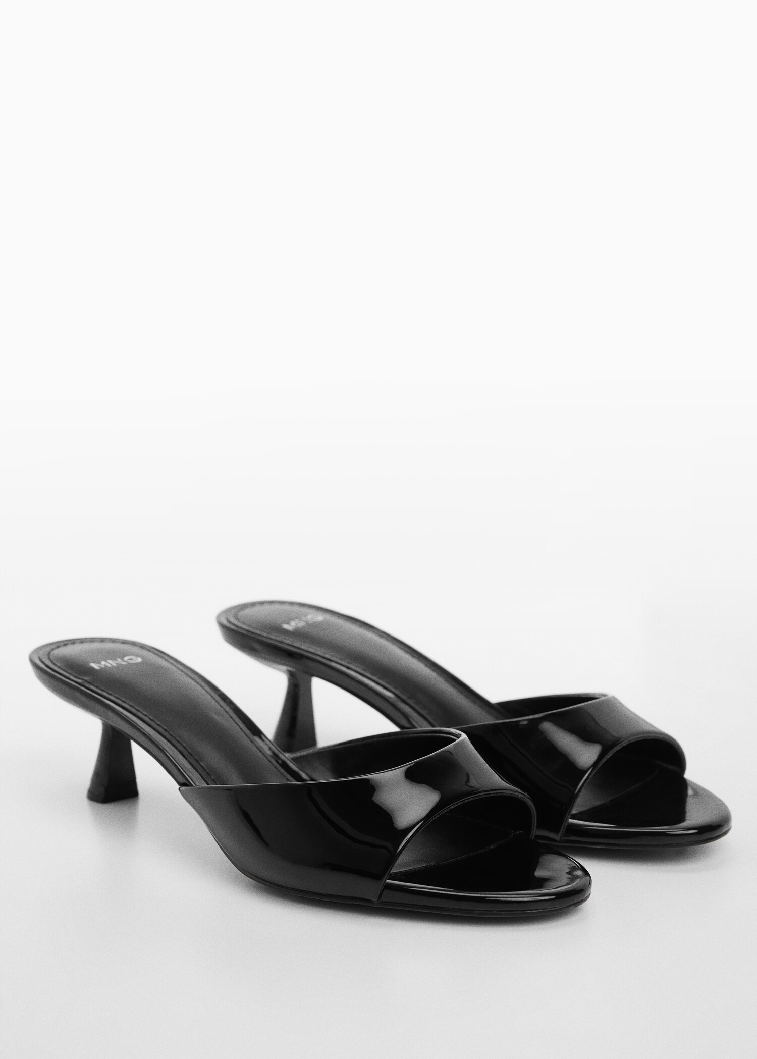 Patent leather effect heeled sandal - Women | MANGO OUTLET USA