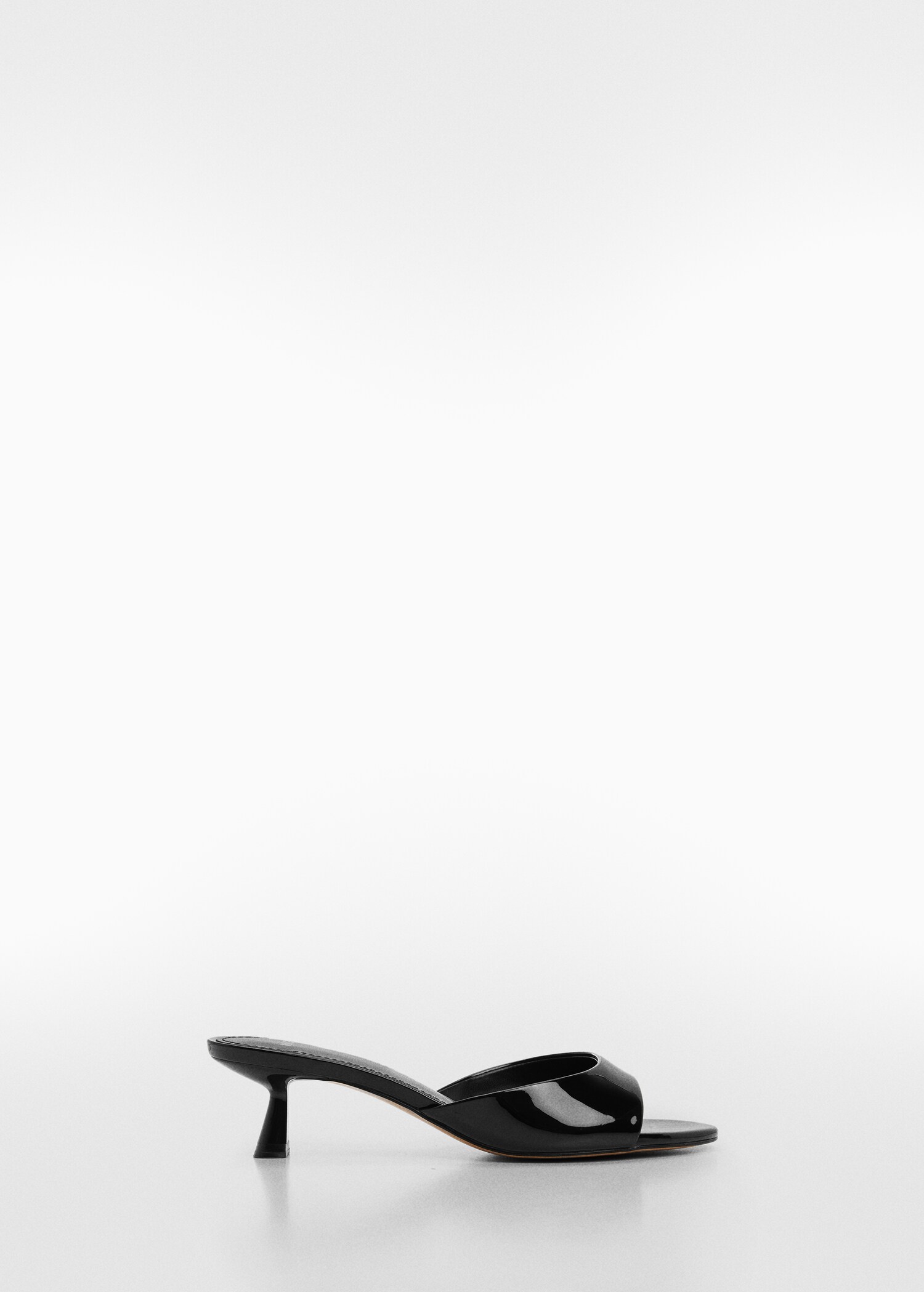 Patent leather effect heeled sandal - Women | MANGO OUTLET USA