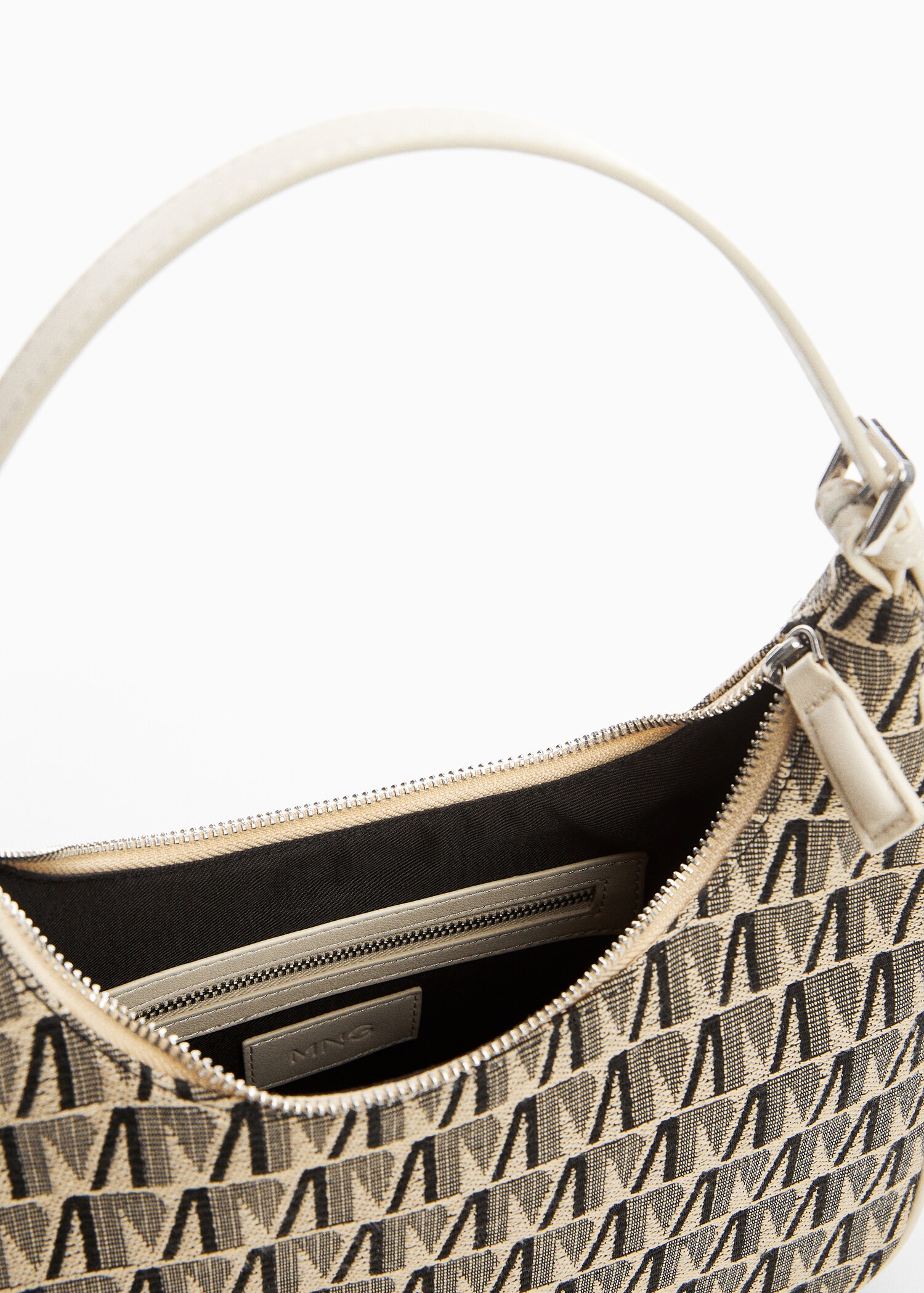 Jacquard shoulder bag - Women | MANGO OUTLET Greece