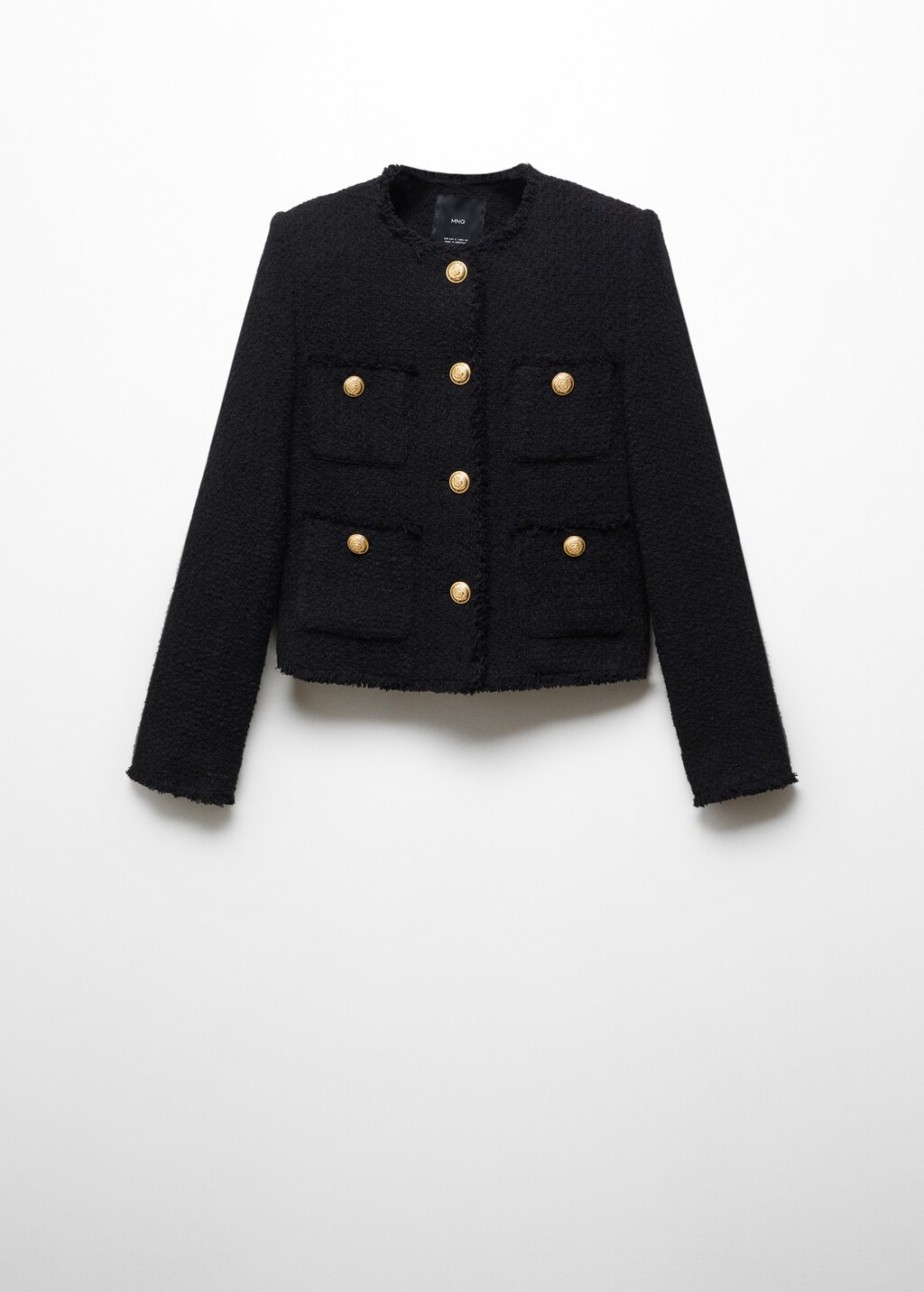 Pocket tweed jacket - Women | MANGO OUTLET USA Pocket tweed jacket - Women | MANGO OUTLET USA