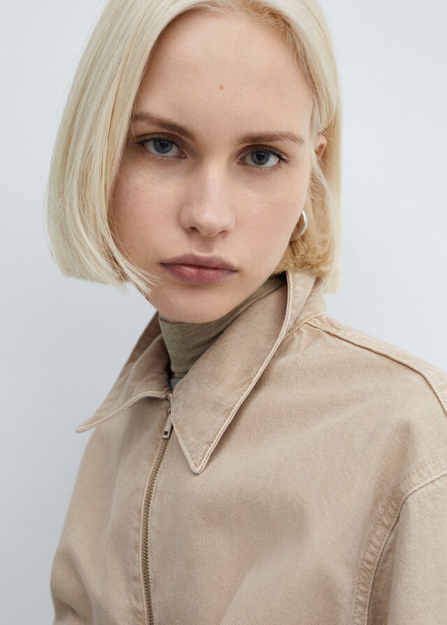 Denim bomber jacket - Women | MANGO OUTLET USA