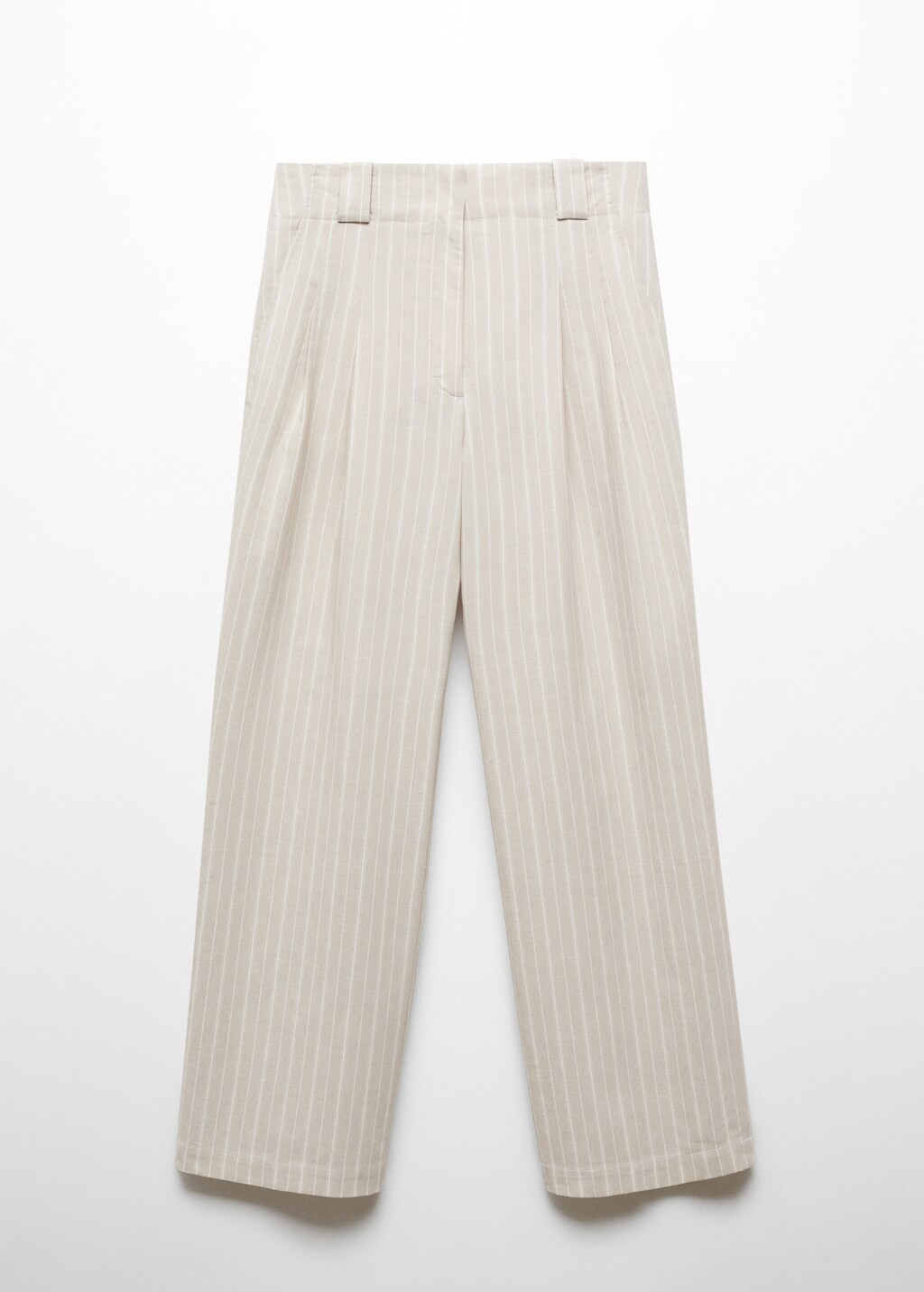 Straight striped trousers - Women | MANGO OUTLET USA Straight striped trousers - Women | MANGO OUTLET USA