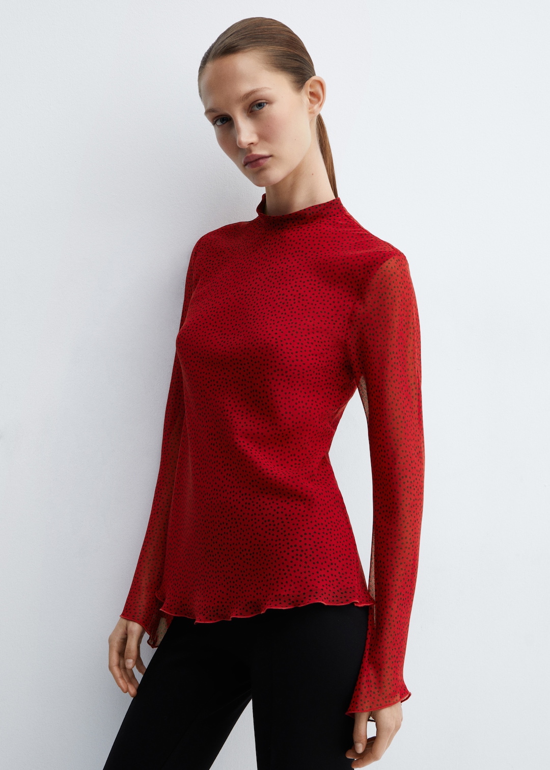 Back bow blouse - Women | MANGO OUTLET USA