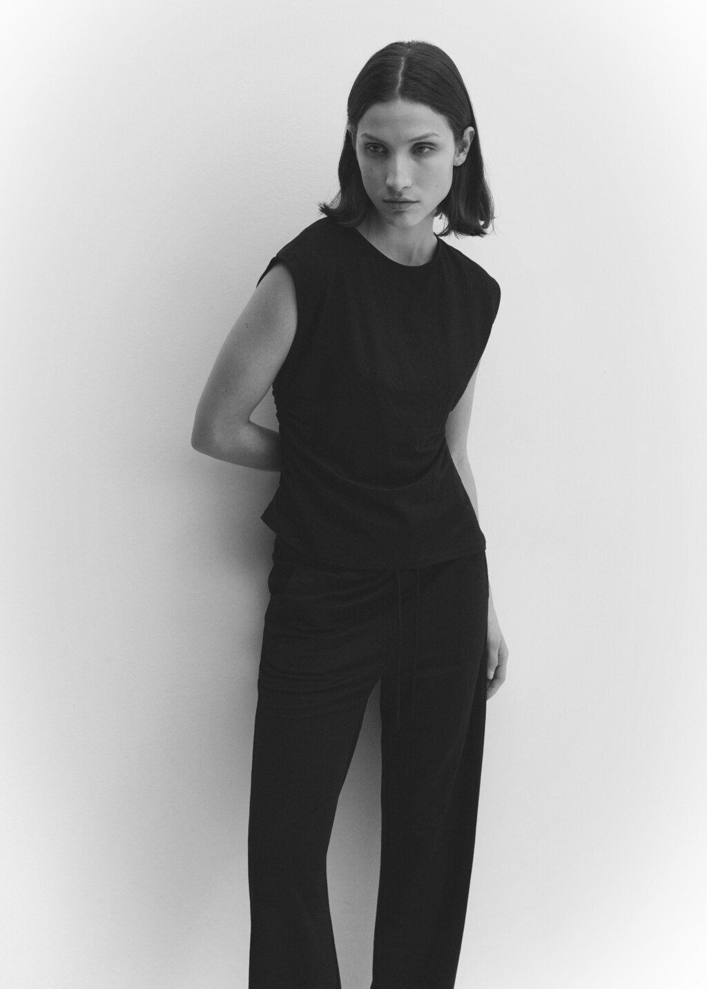 Knit asymmetric top - Women | MANGO OUTLET USA Knit asymmetric top - Women | MANGO OUTLET USA