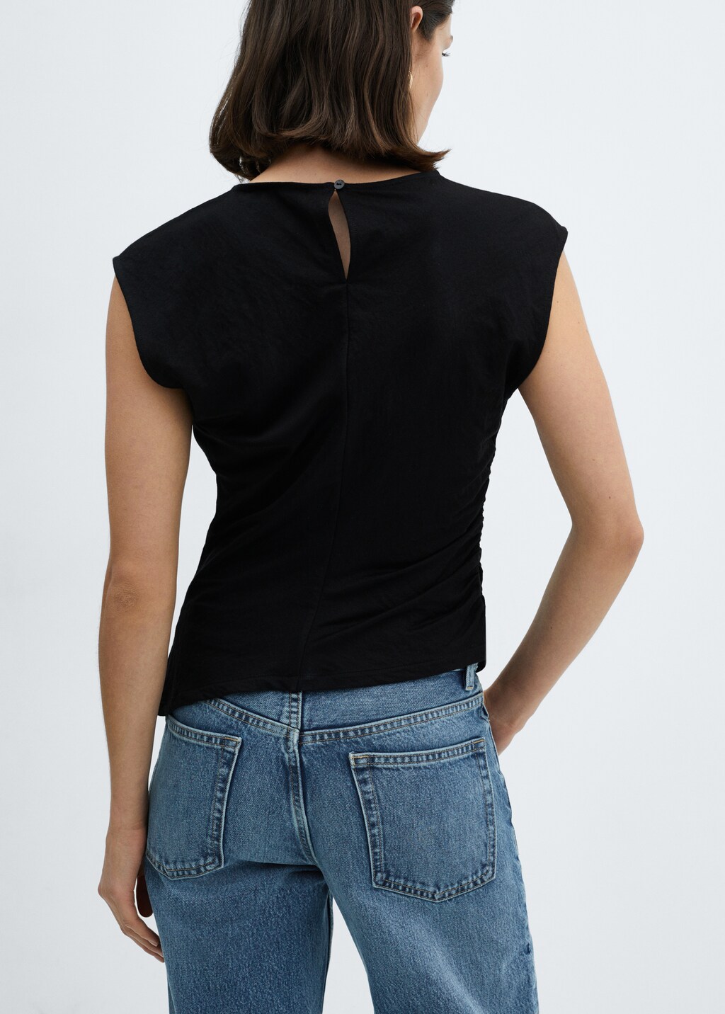 Knit asymmetric top - Women | MANGO OUTLET USA Knit asymmetric top - Women | MANGO OUTLET USA