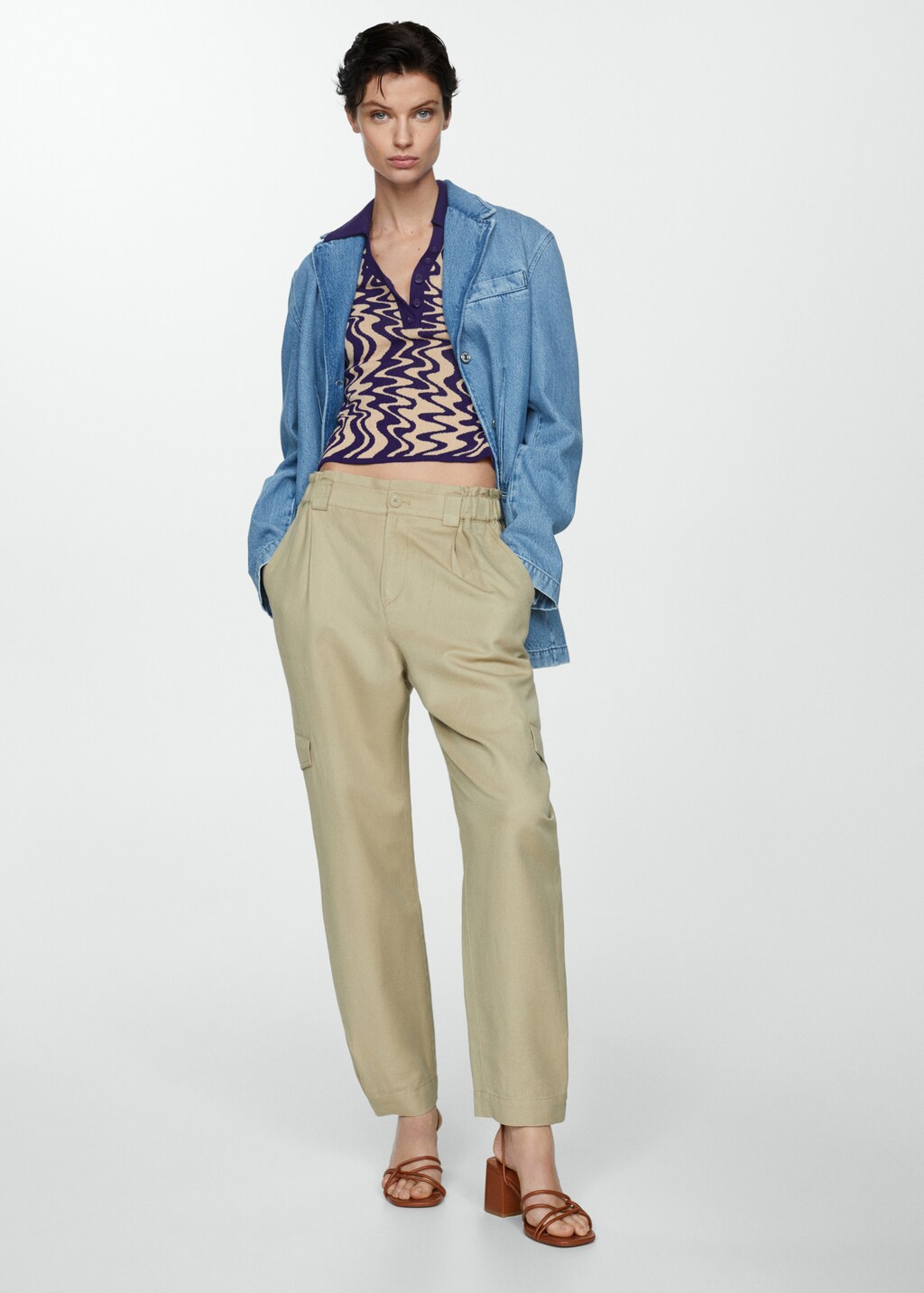 Bandjessandalen met hakken - Dames | MANGO OUTLET Nederland