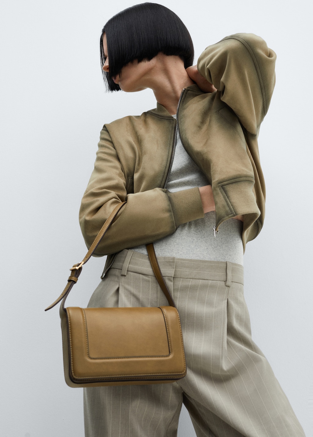 Bolso Bandolera Solapa Mujer Mango Outlet España Península Y Baleares